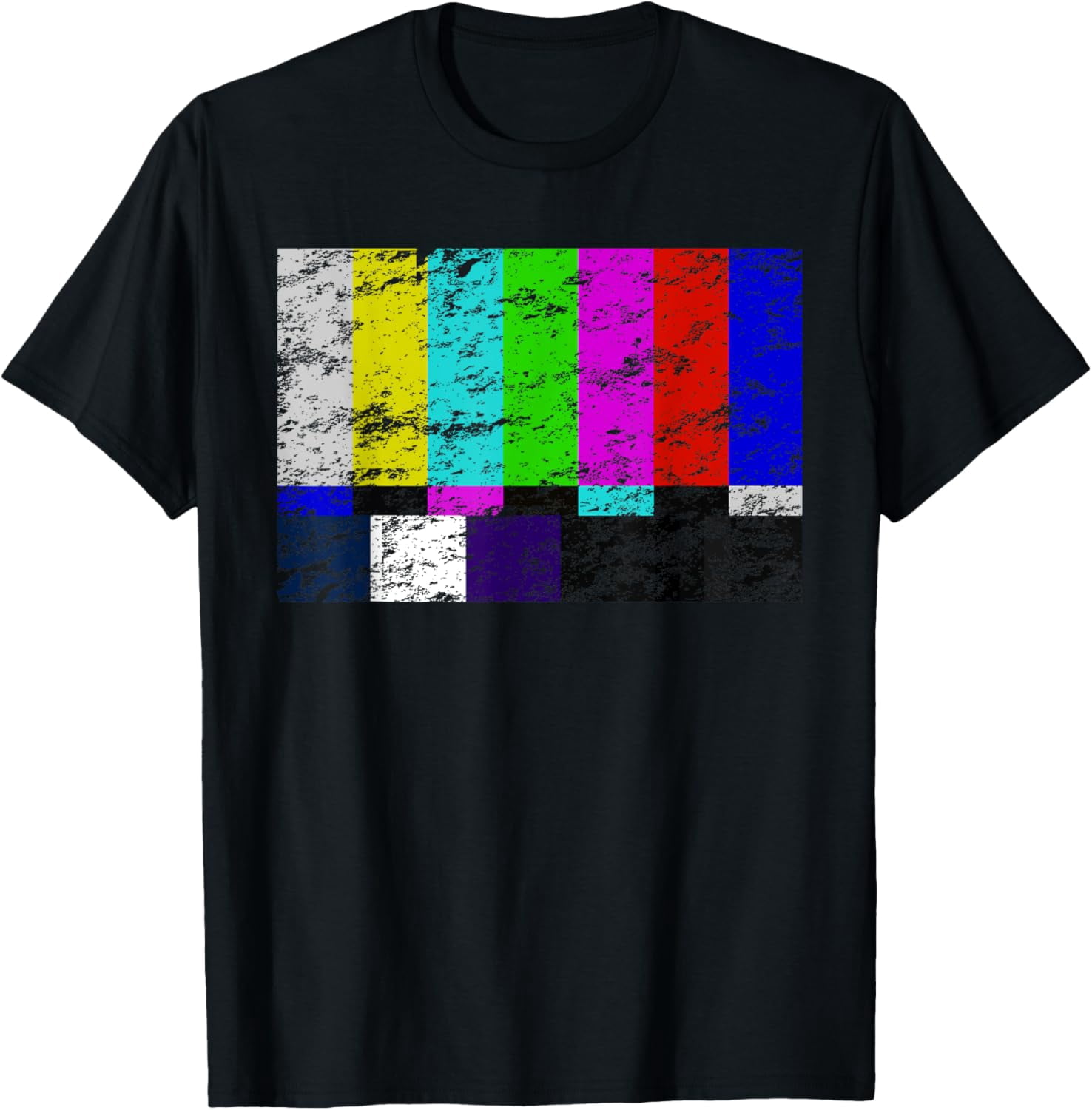 t-shirt Color Bars TV Test Pattern T Shirt - Television Color Broadc ...
