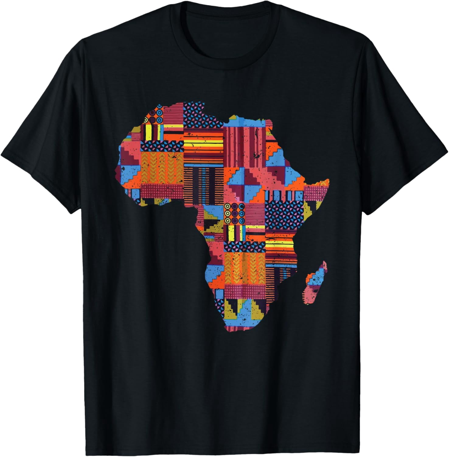 t-shirt Cool African Map For Men Women Traditional Kente Cloth Print T ...