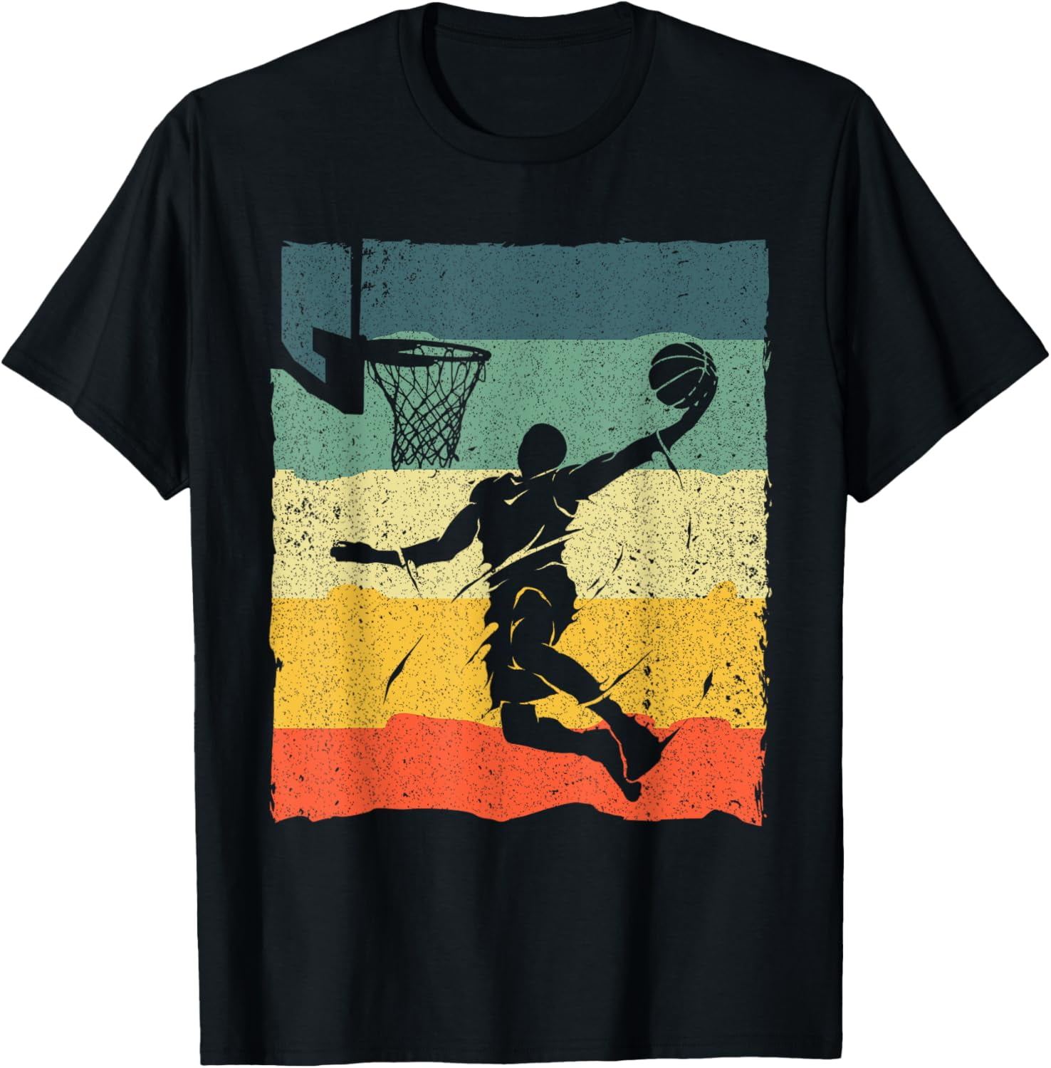 t-shirt Cool Basketball Art For Men Women Vintage Basketball Player T ...