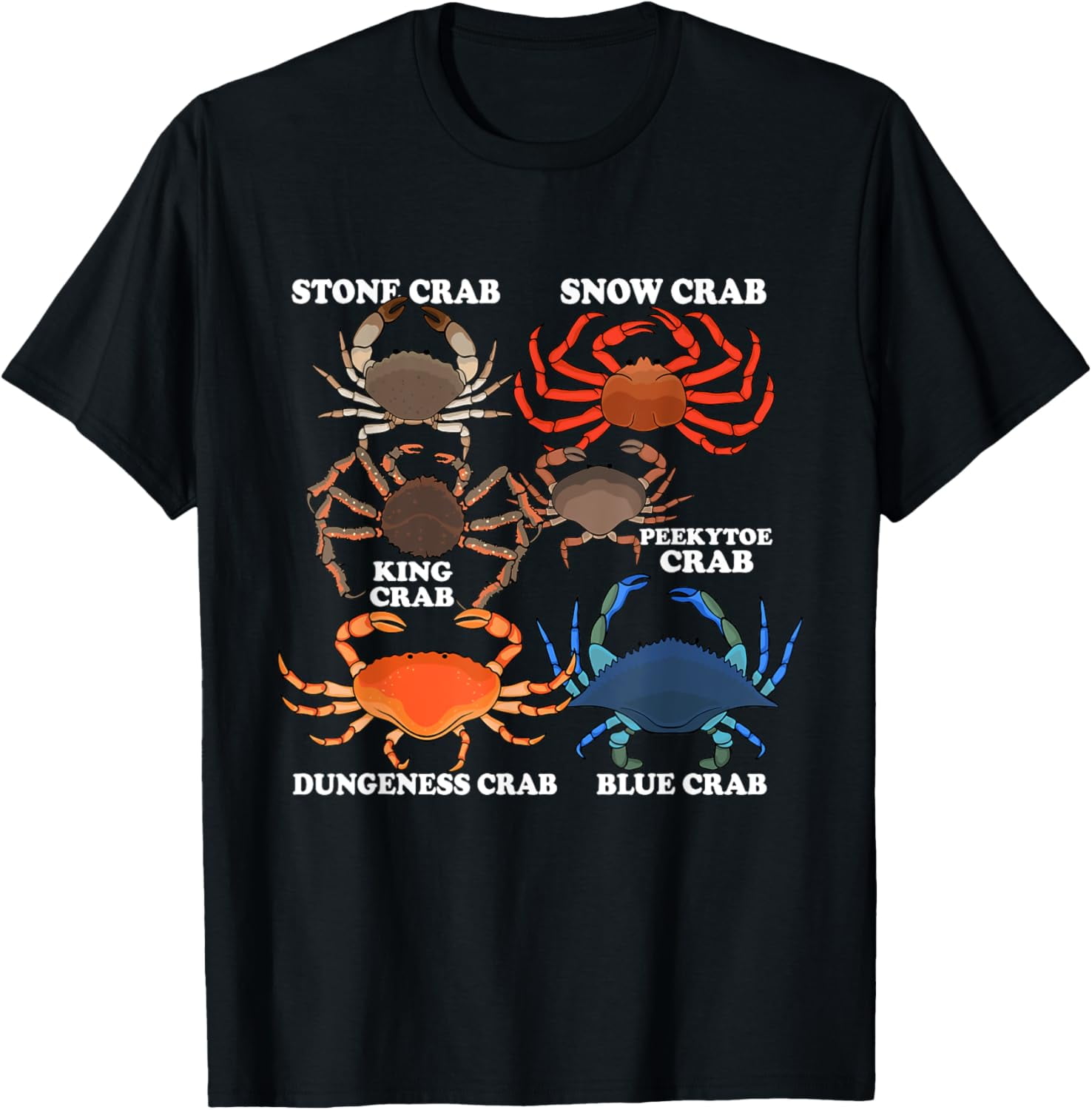 t-shirt Crab Species Crab Lover Crab Fishing Men King Crabs T-Shirt ...