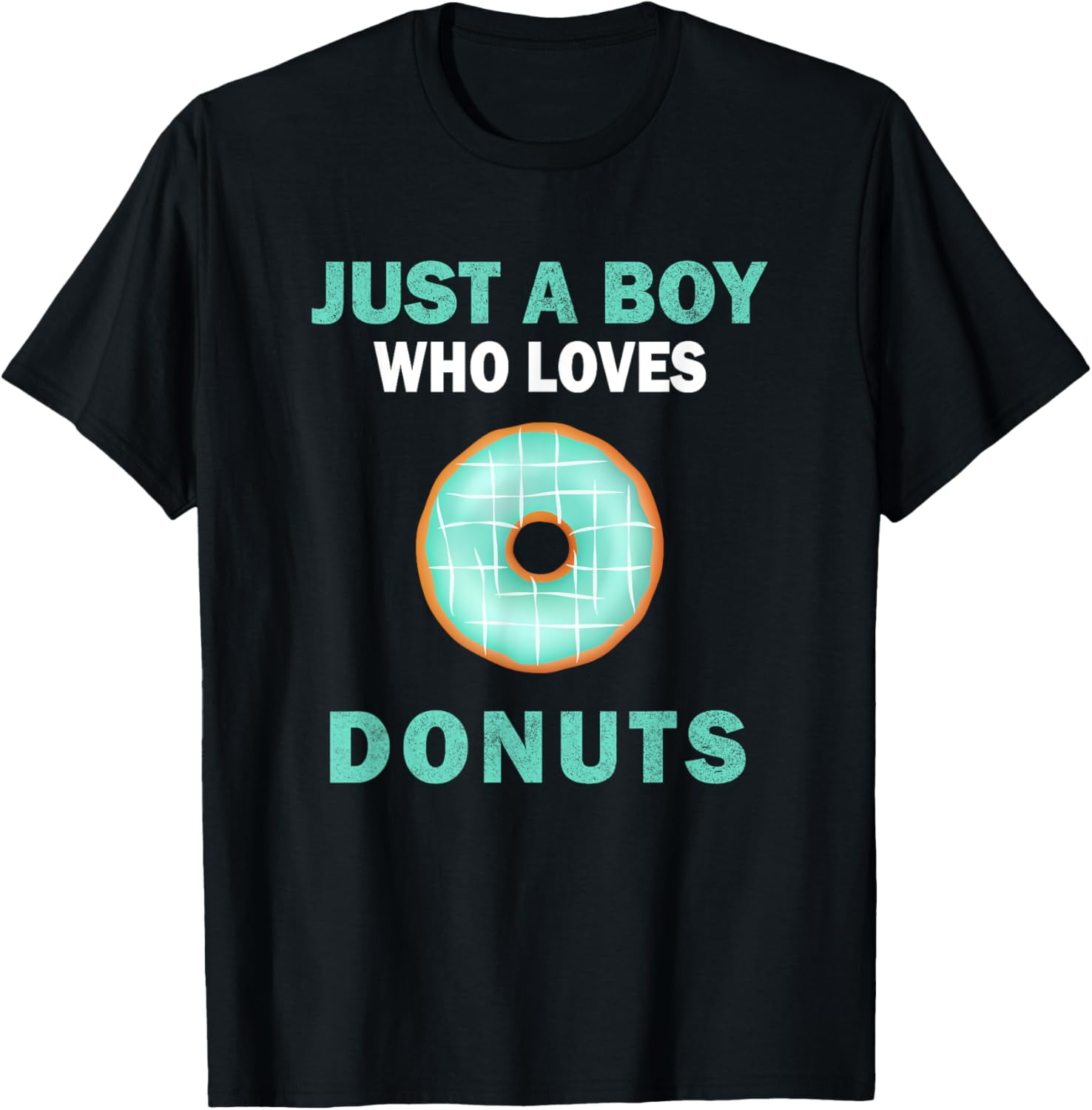 t-shirt Cute Just A Boy Who Loves Donuts sweets men and boys T-Shirt ...