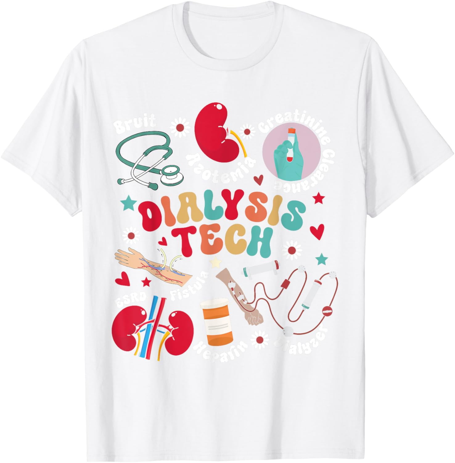 t-shirt Dialysis Tech Dialysis Technician Appreciation Kidney RN T ...
