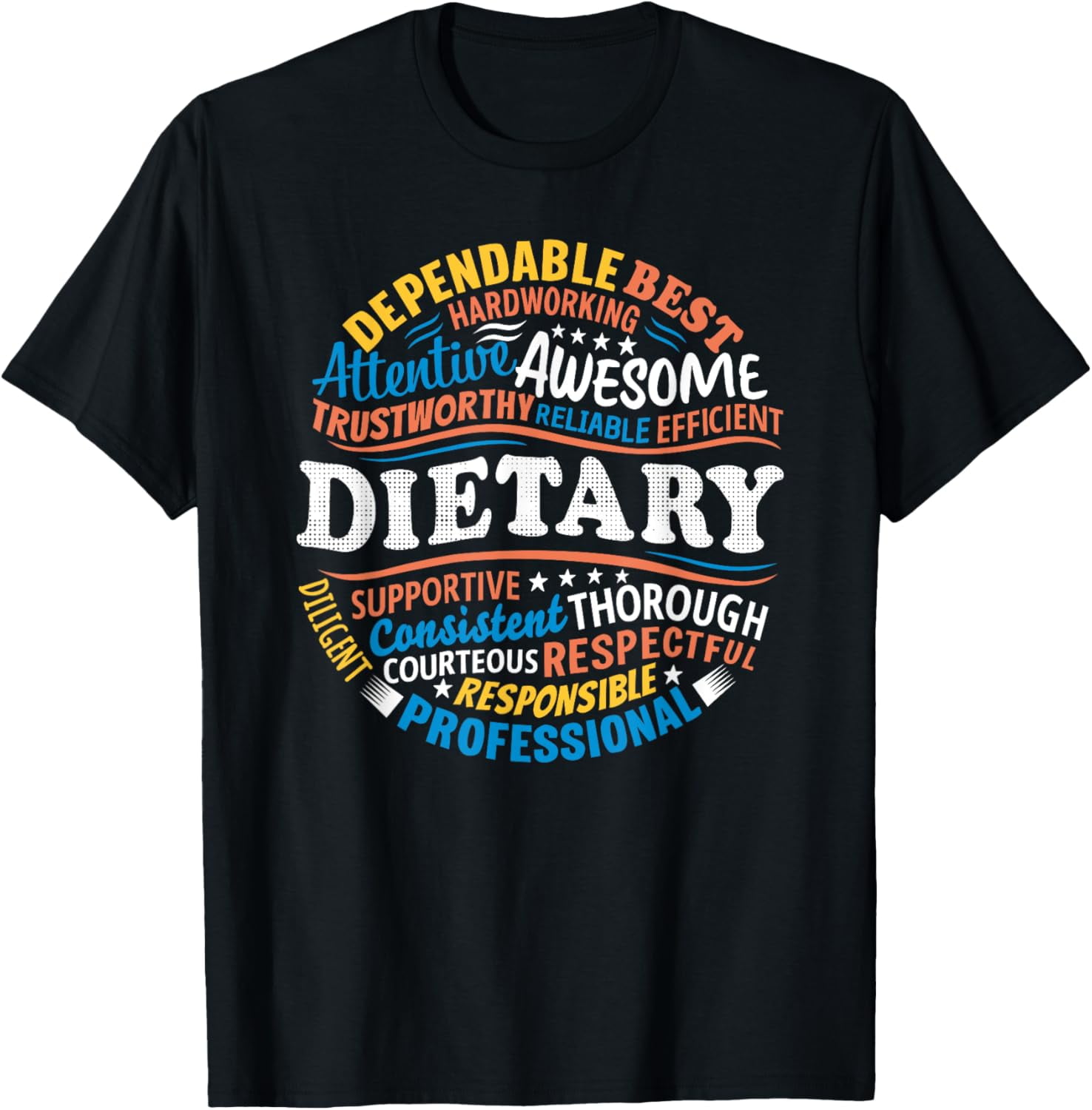 t-shirt Dietary Shirts Food Service Appreciation Dietary Week Gifts T ...