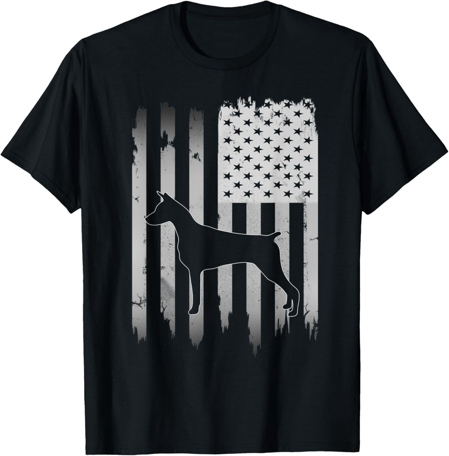 t-shirt Doberman Dog USA American Flag 4th of July Dobermann Hund T ...