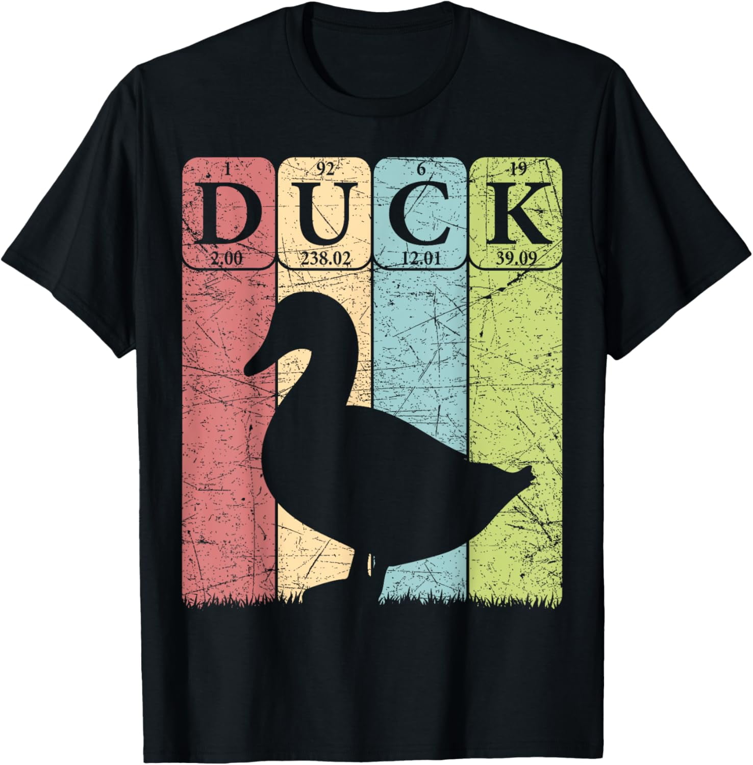 t-shirt Duck Periodic Table Elements Duck Farmer Retro T-Shirt mens ...