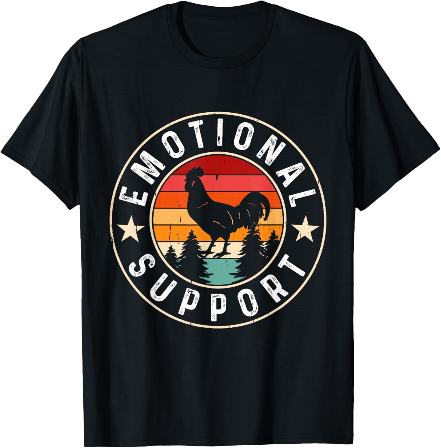 t-shirt Emotional Support Chicken - Emotional Support T-Shirt mens ...