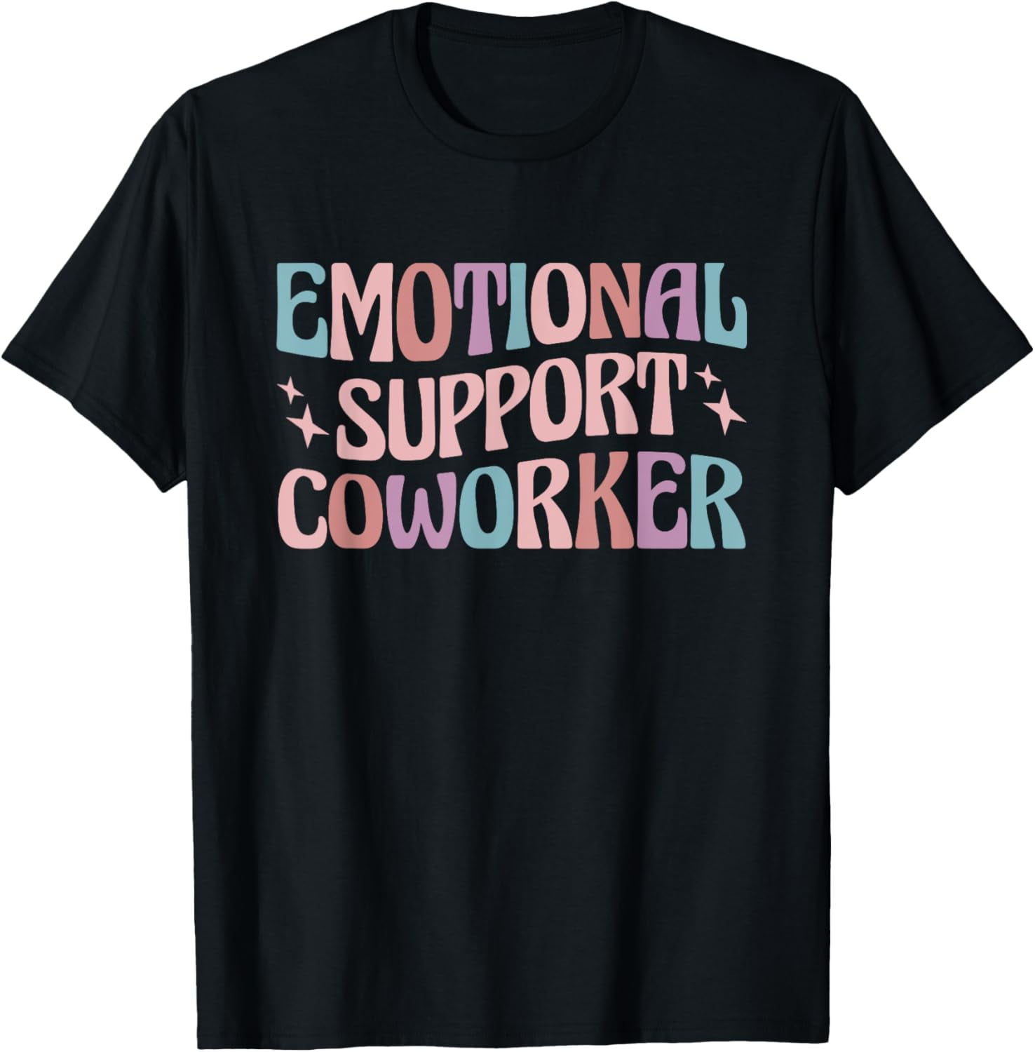 t-shirt Emotional Support Coworker T-Shirt mens，black，women，funny ...