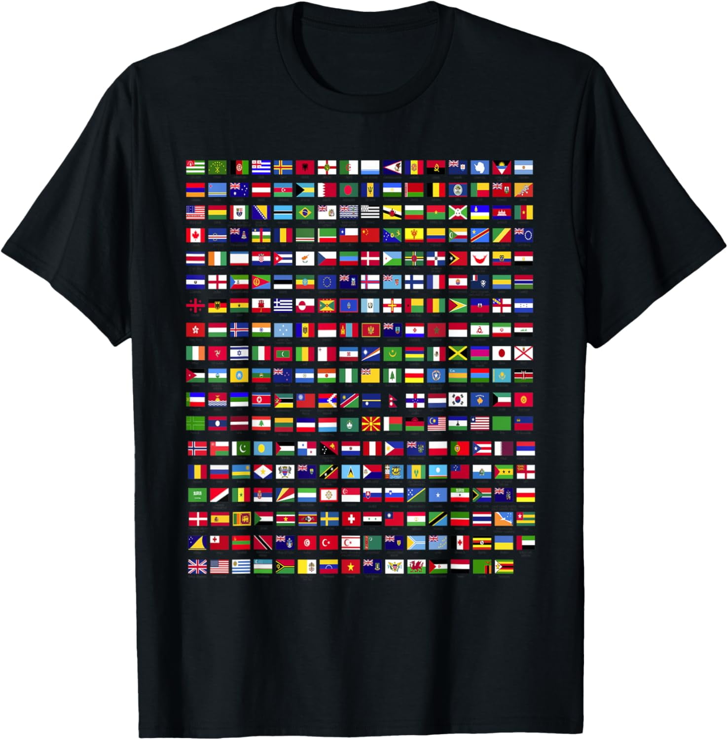 t-shirt Flags of the Countries of the World 287 Flag International T-Shirt mens t shirt，black ...