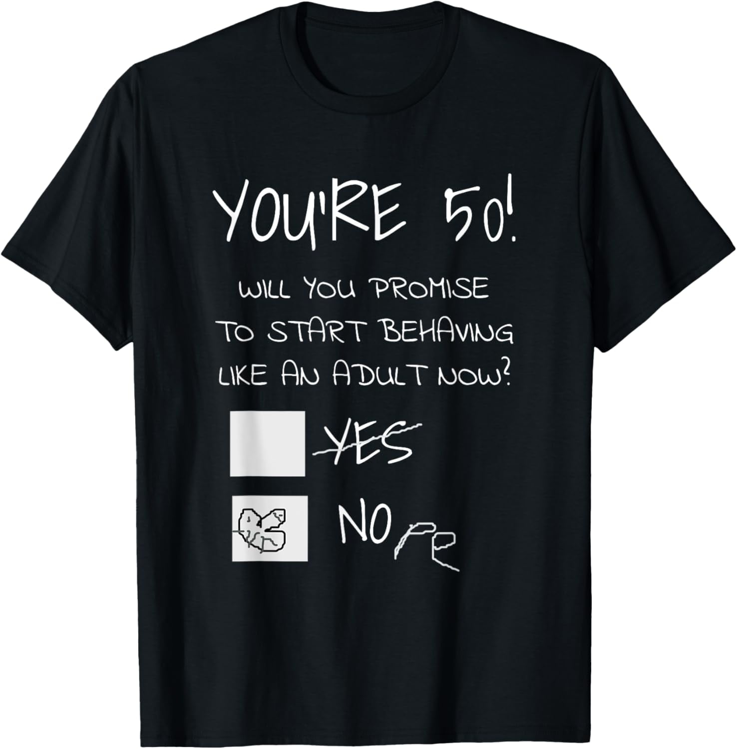 Funny 50th Birthday Gag Gift Idea 50 Years Old Joke Present T-ShirtMen ...