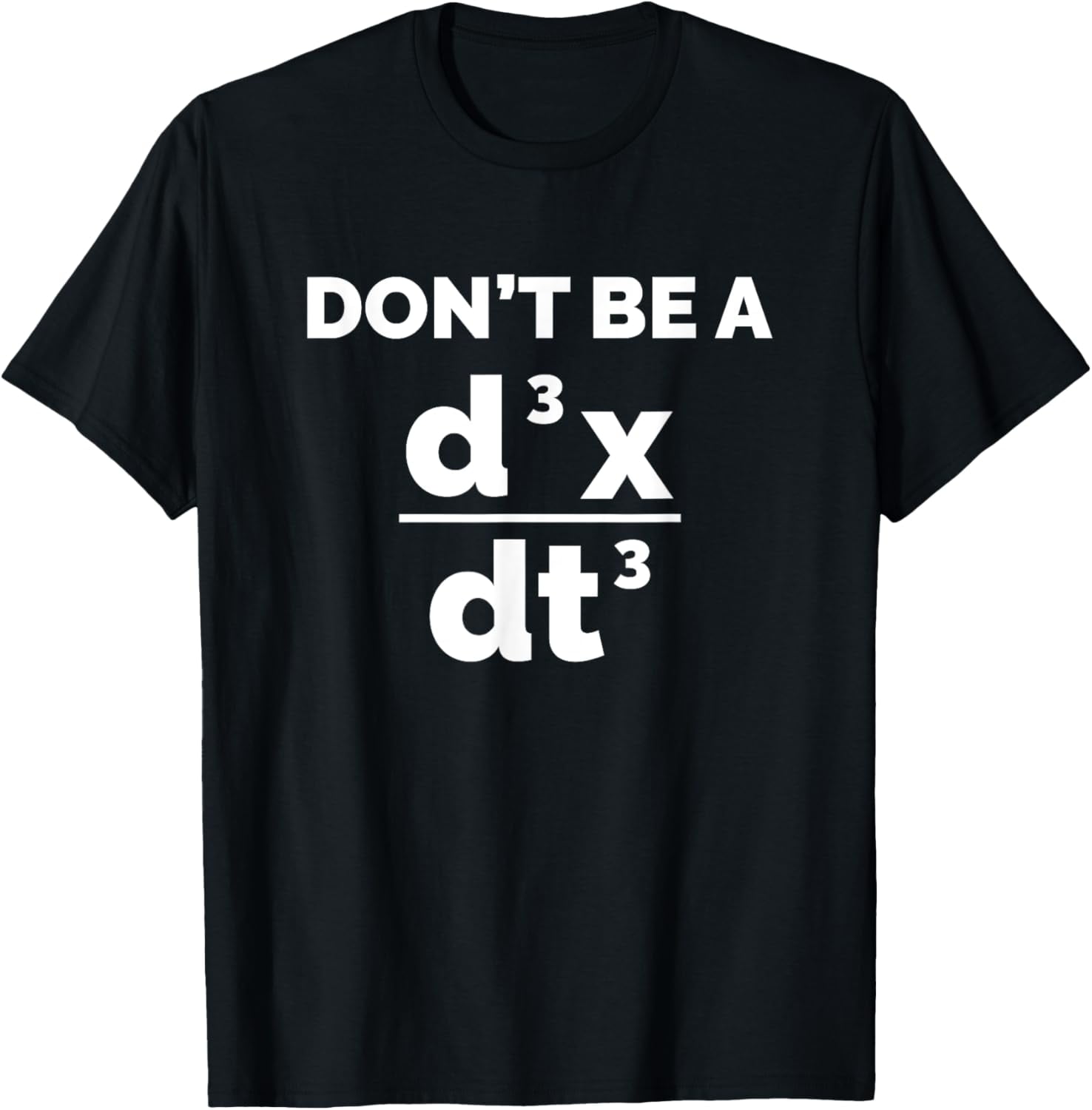 t-shirt Funny Calculus Don't Be a Jerk Equation T-Shirt mens，black ...