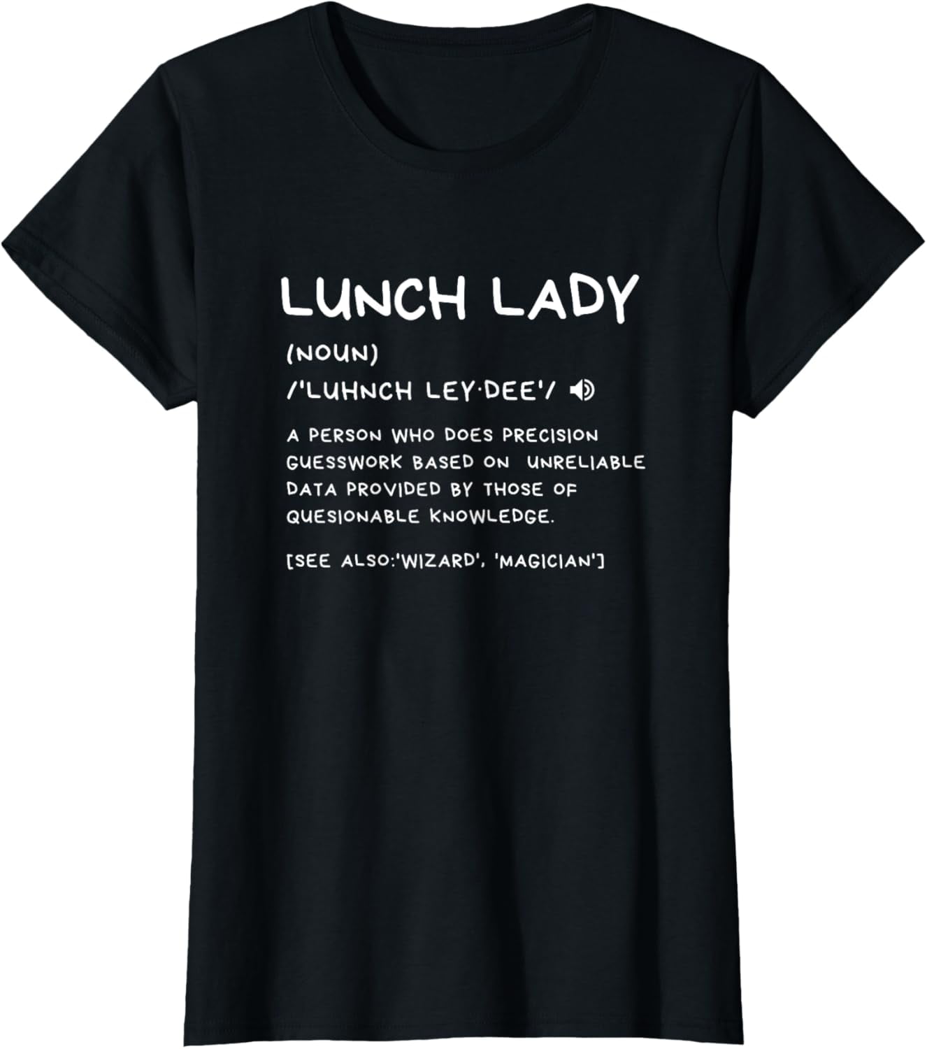 t-shirt Funny Lunch Lady Definition Cute Cafeteria Crew Appreciation T ...