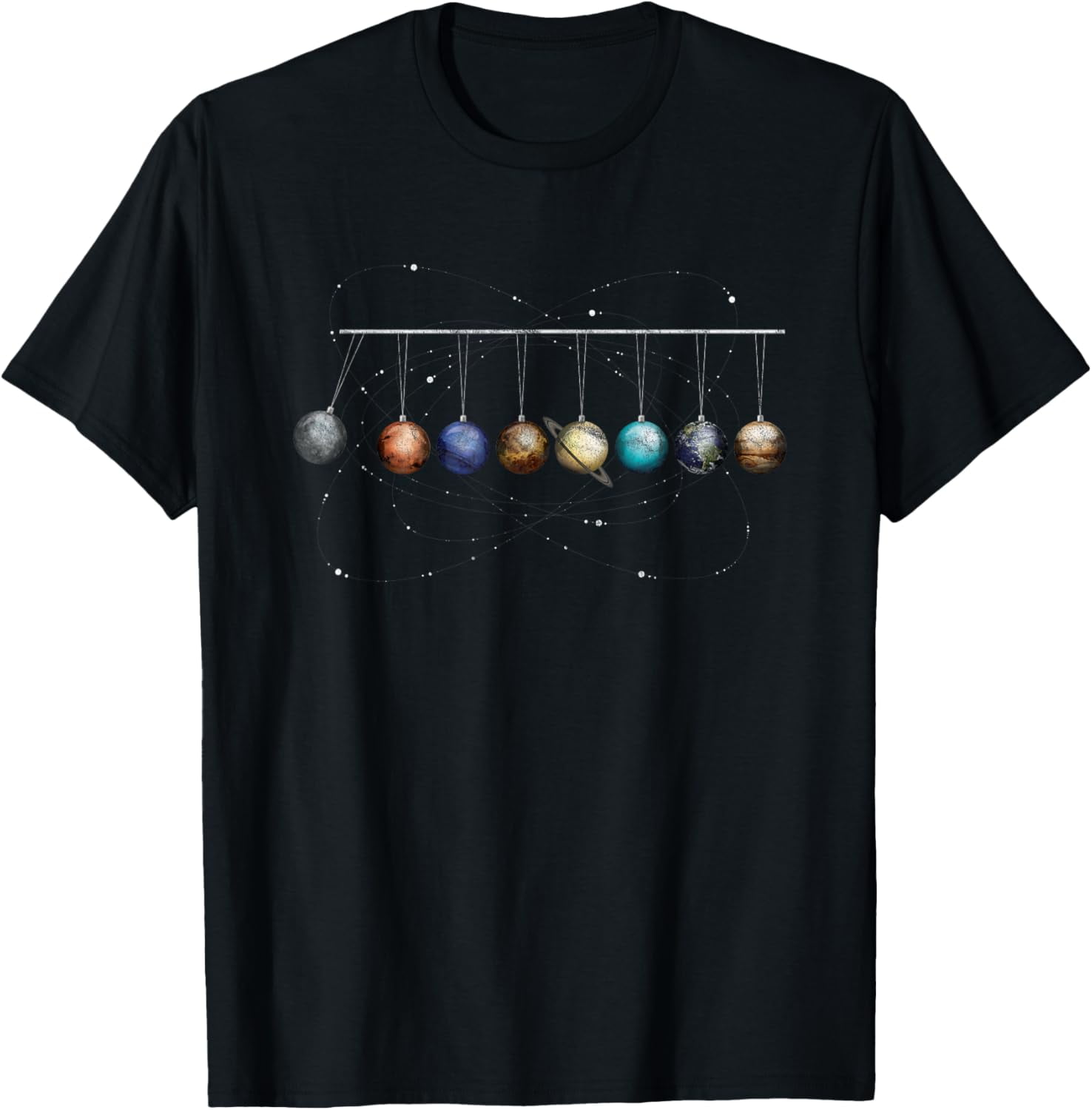 t-shirt Funny Planets Planetary System Solar Pendulum Graphic T-Shirt. - Walmart.com