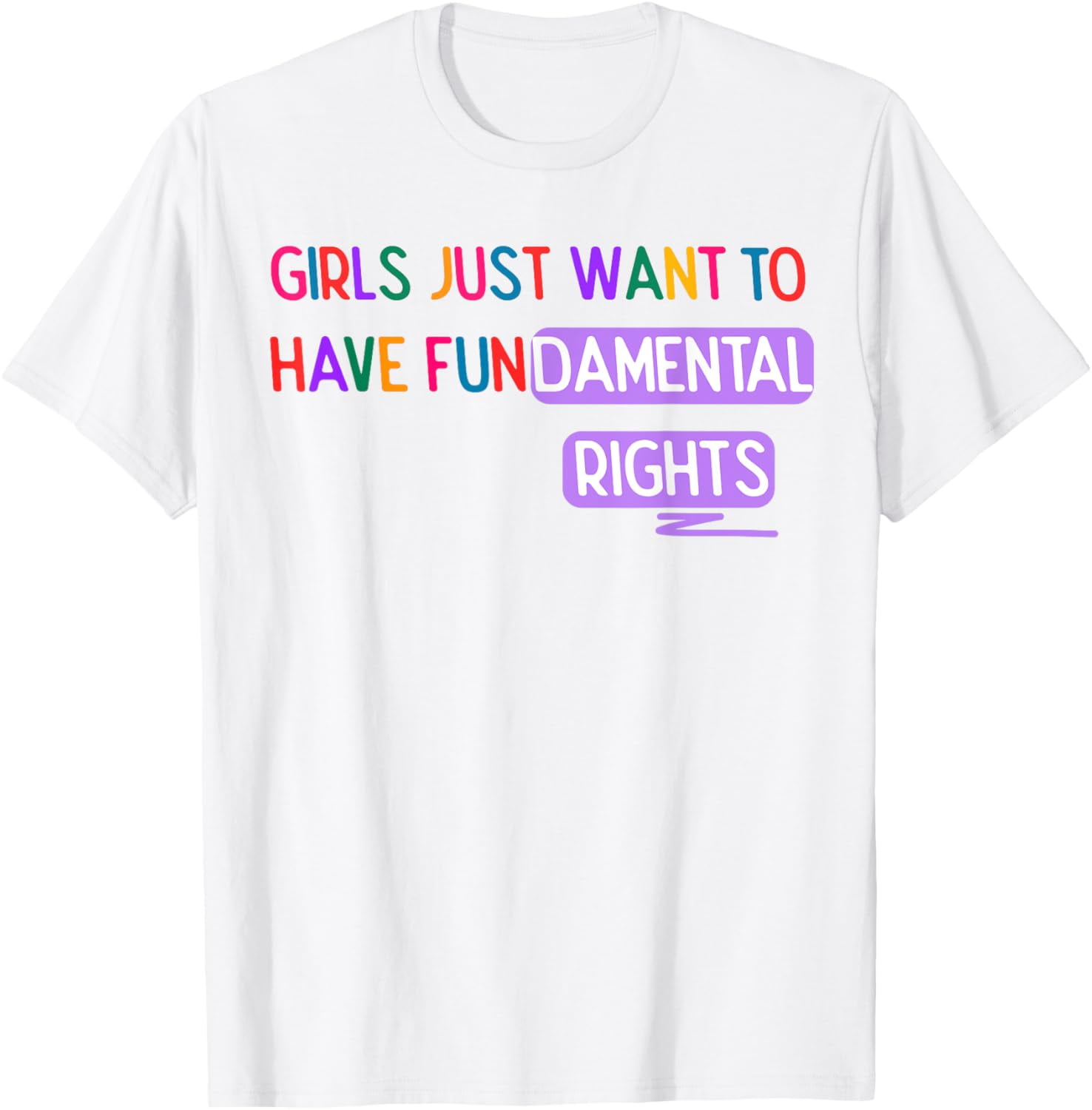 t-shirt Girls want to have Fundamental Rights Women Rights Feminism T ...