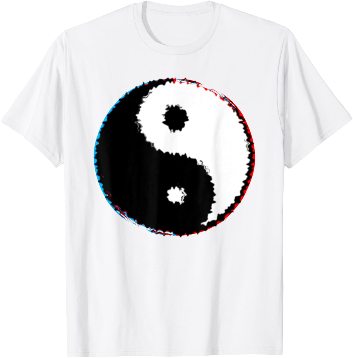 t-shirt Glitch Yin and Yang Symbol Taoism Buddhism Chinese Taoist T ...