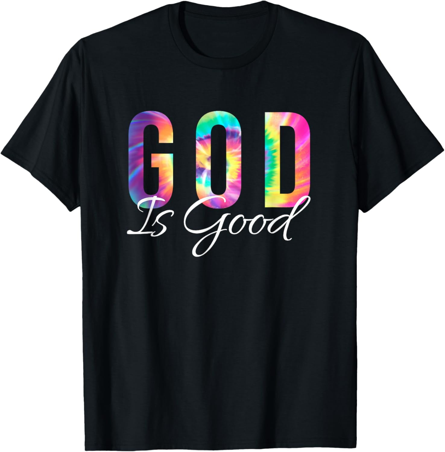 t-shirt God Is Good Bible Verse Psalm Christian Faith Jesus Tie Dye T ...
