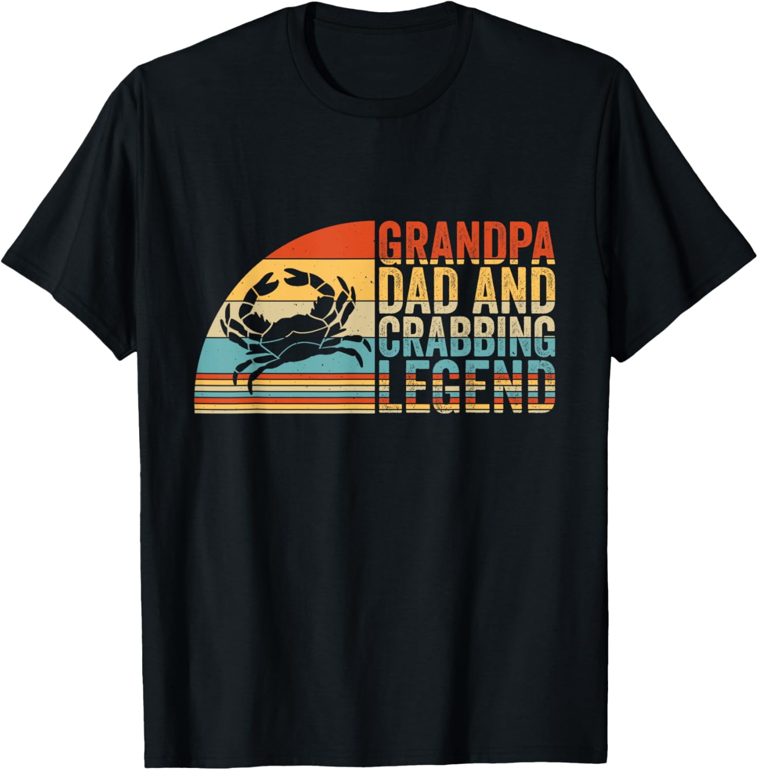 t-shirt Grandpa Dad And Crabbing Legend, Crab Fishing Crab Hunter T ...