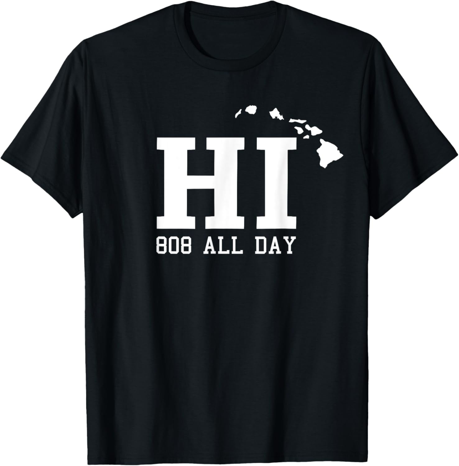 t-shirt HI Hawaii 808 All Day Hawaiian Vintage T Shirt Oahu Maui ...