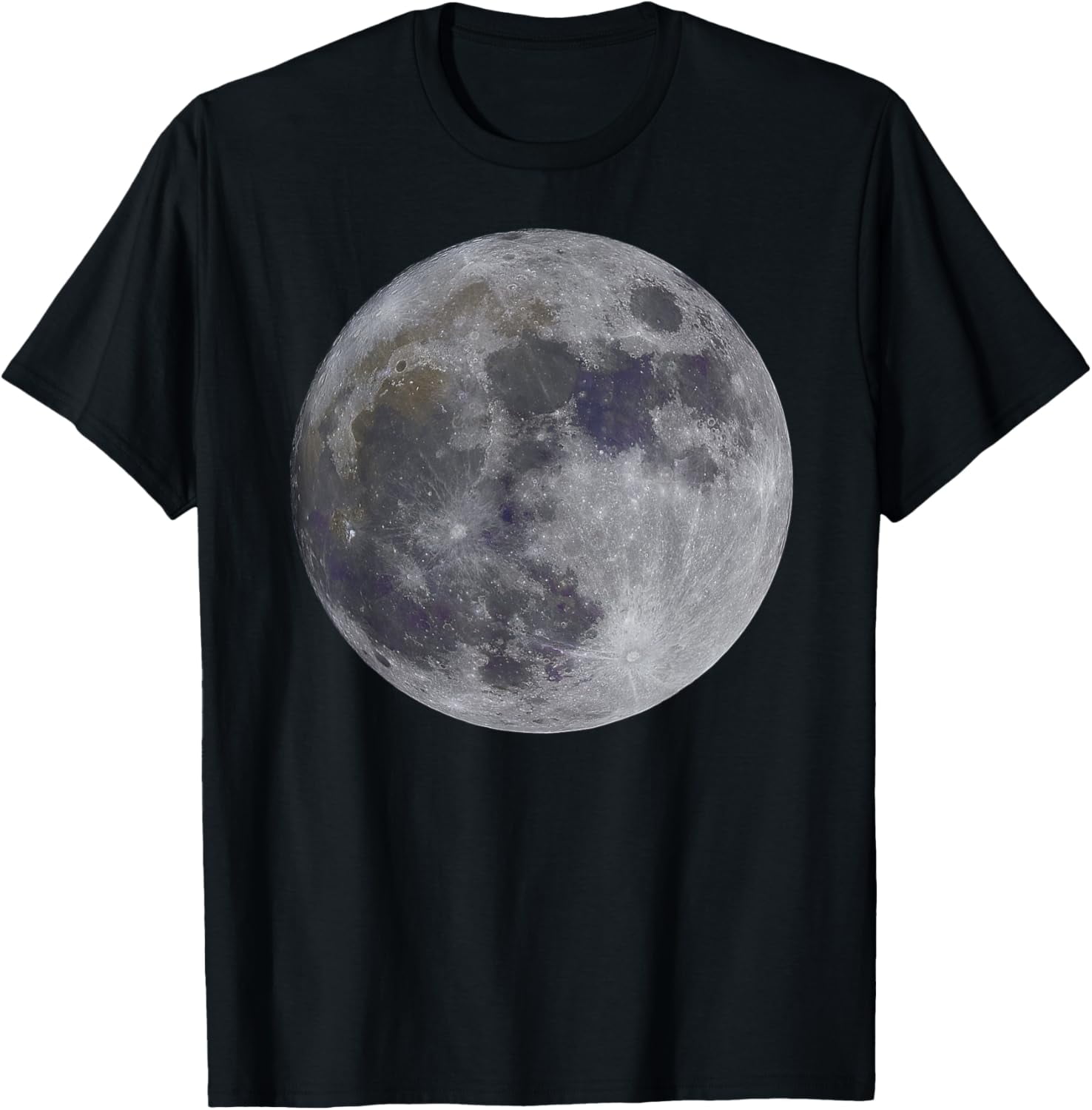 t-shirt Halloween Full Moon From Satellite Outer Space Science T-Shirt ...