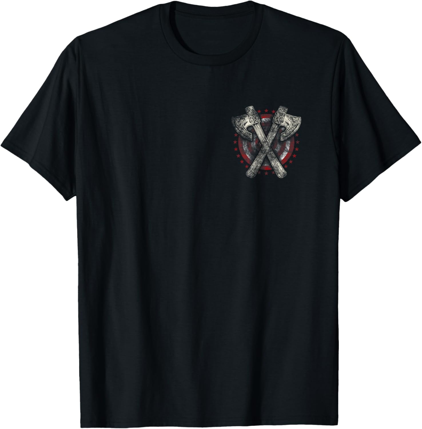t-shirt Hatchet Axe Throwing Pocket Badge T-Shirt mens，black，women ...