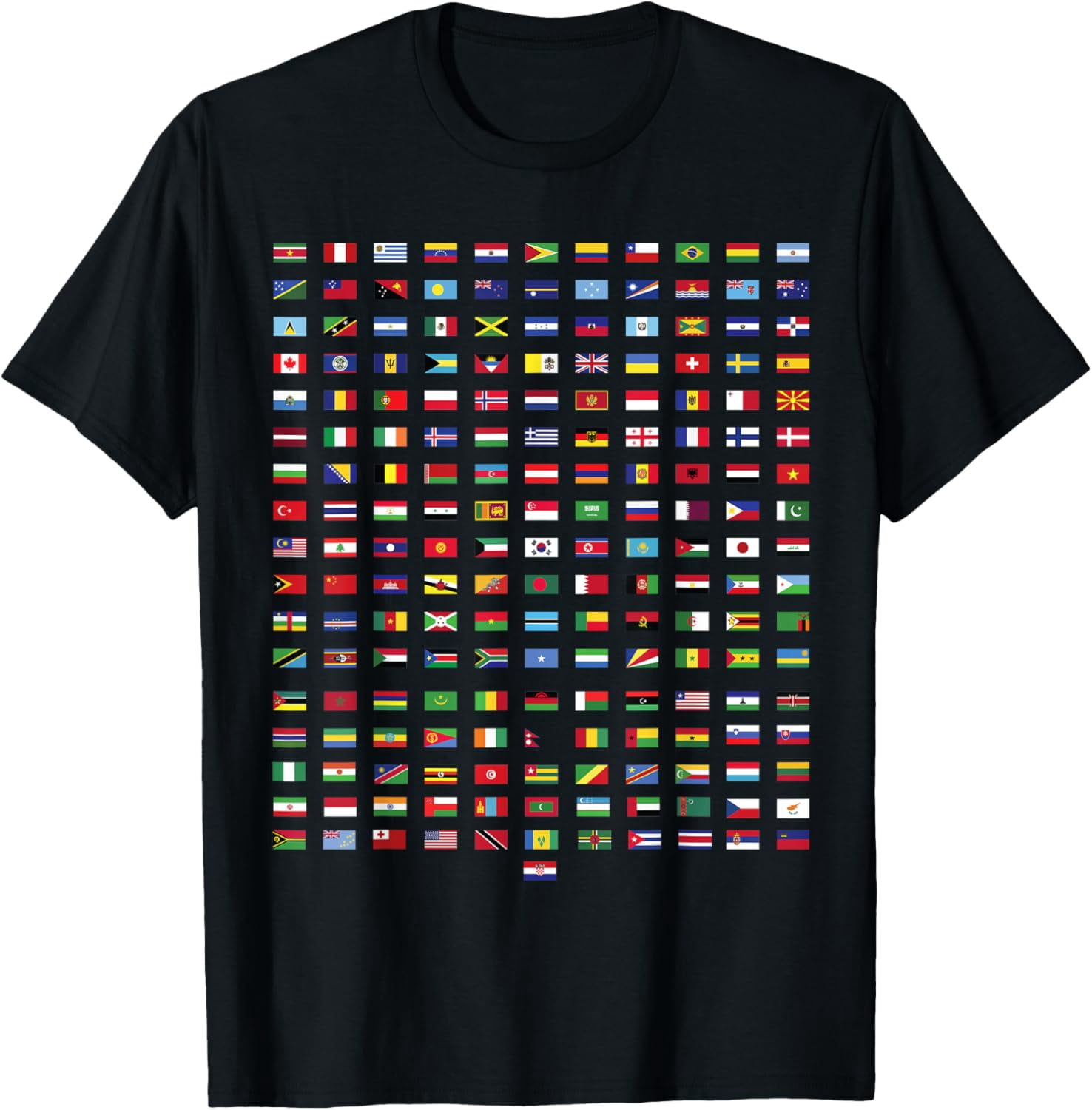 t-shirt Heart Flags of the Countries of the World Flags Unity Day T ...
