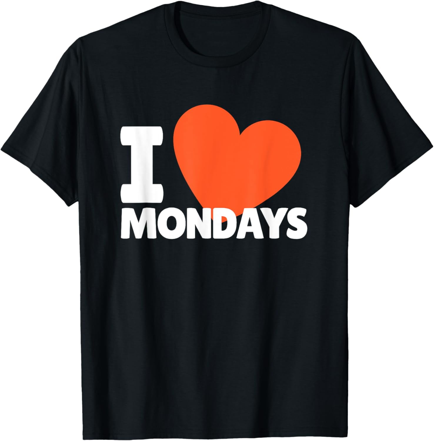 t-shirt I Love Mondays Heart Cute Monday T-Shirt mens，black，women，funny ...