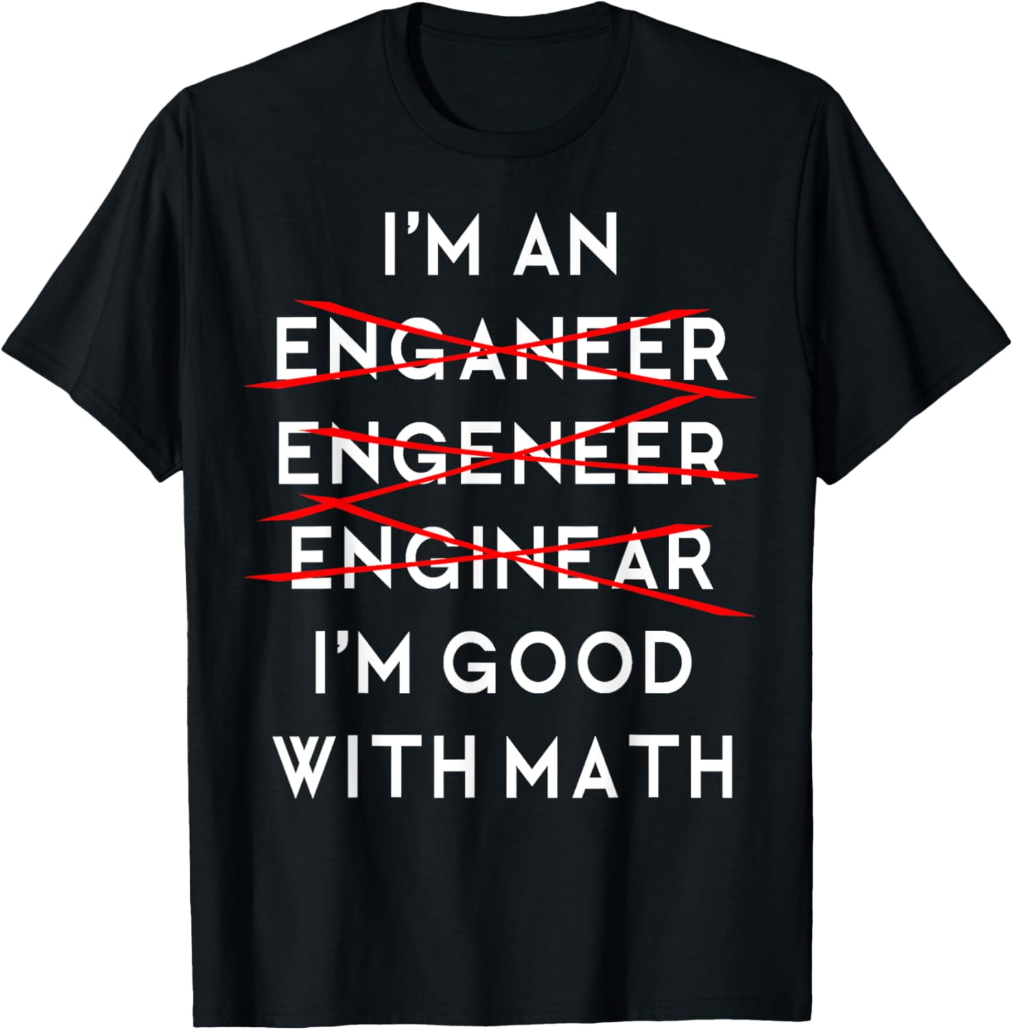t-shirt I'm an Engineer TShirt Funny Physics Science Nerd Geek Pi Dr T-Shirt mens t shirt，black ...