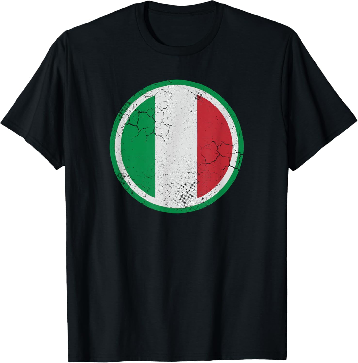 t-shirt Italian Flag Circle Design Italia Italy Family Vintage Fade T ...