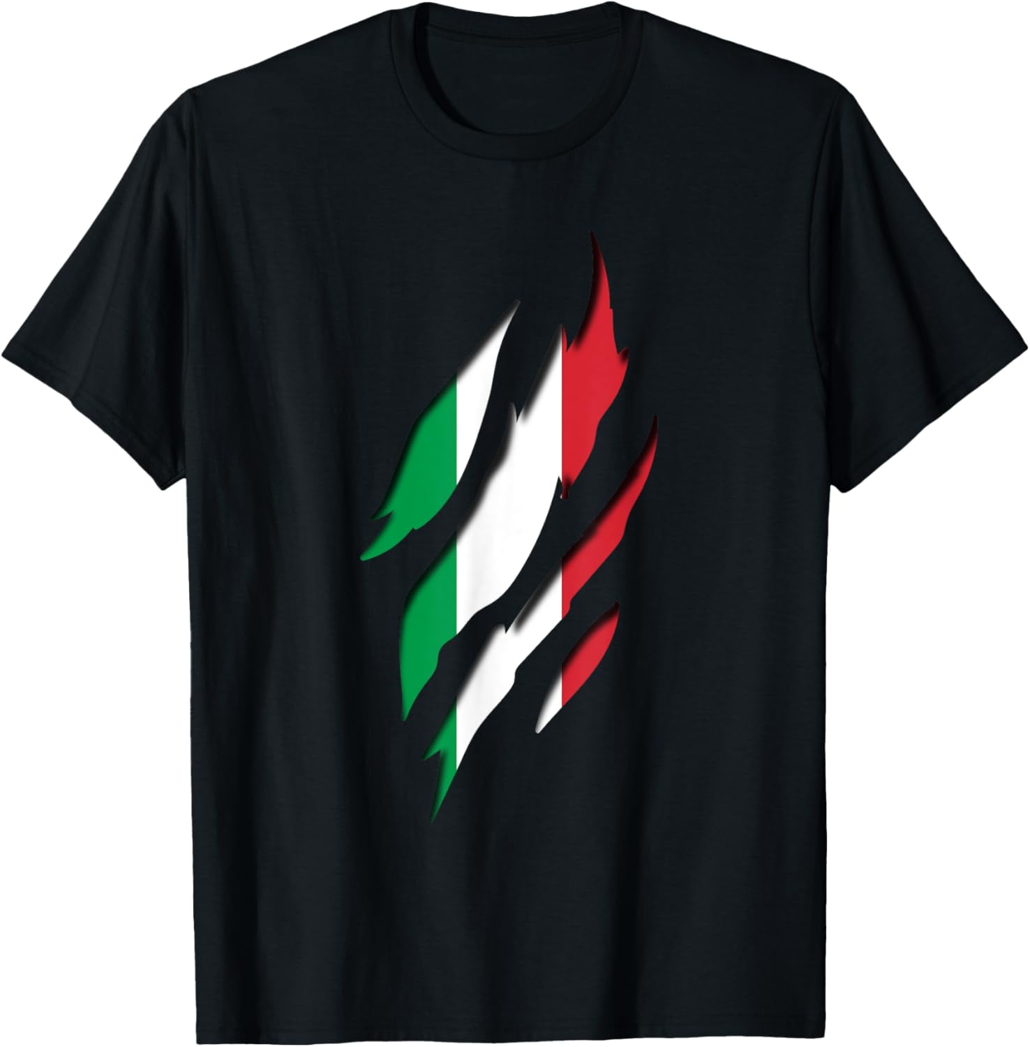 Italy Italian Flag Claw Marks - Italian Roots & Heritage T-Shirt men ...