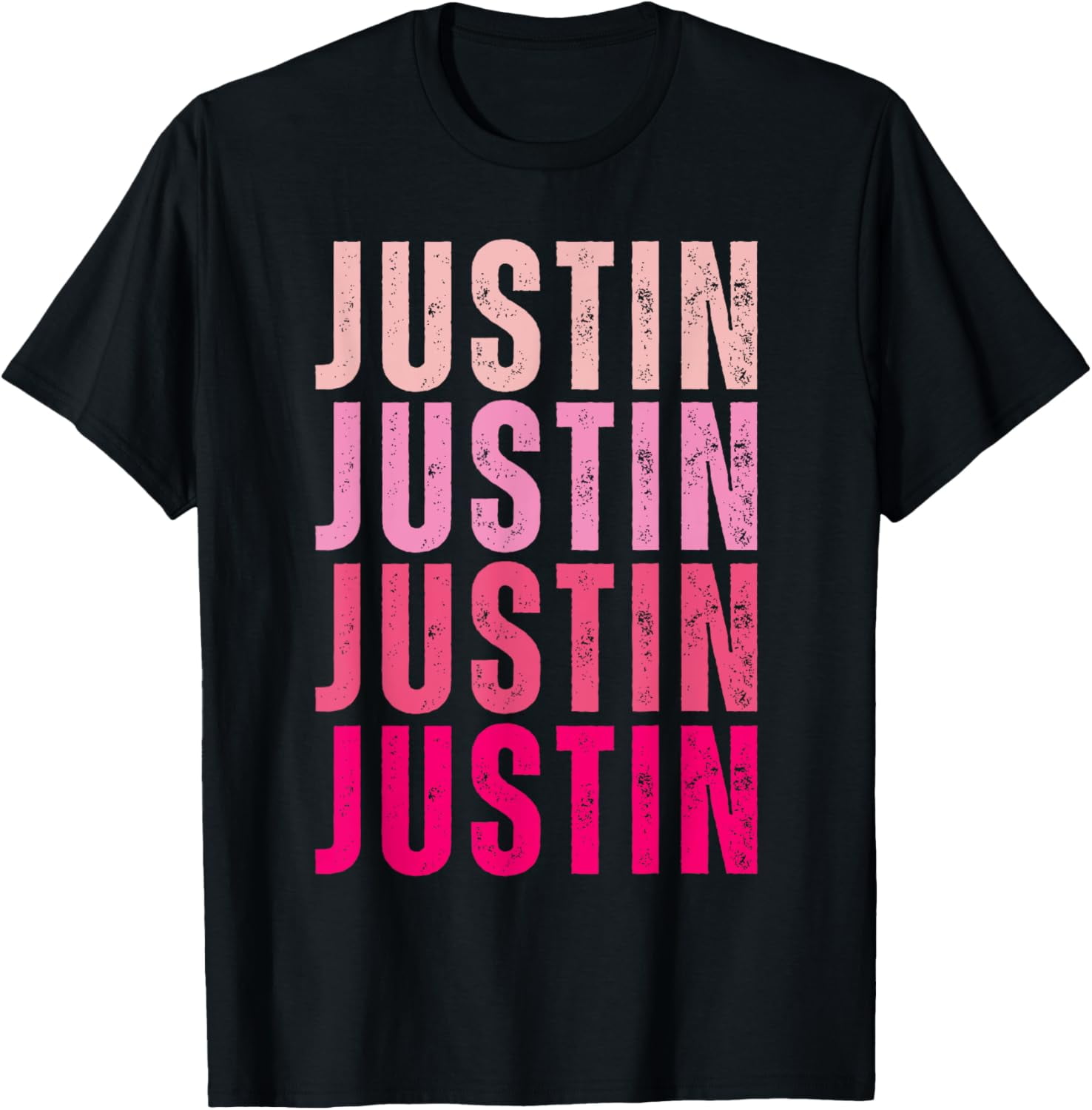 t-shirt Justin Personalized Name I Love Justin Vintage T-Shirt mens ...