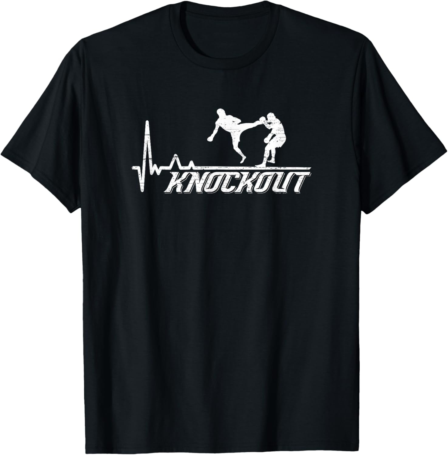 t-shirt Kickboxing Knockout Heartbeat gift for a Kickboxer Fighter T ...