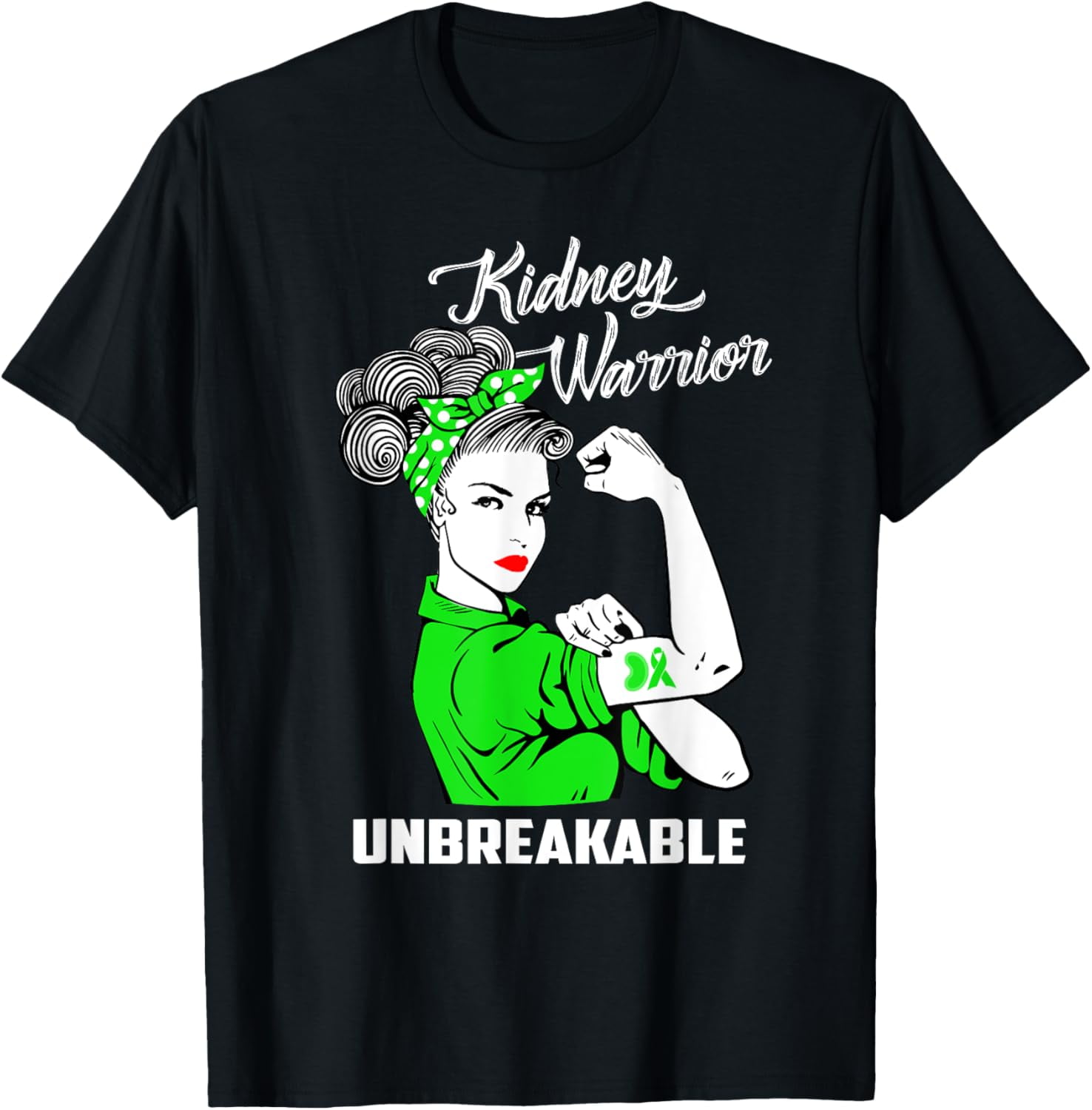 Kidney Warrior Unbreakable T-Shirt Kidney Awareness Gift T-ShirtMen and ...
