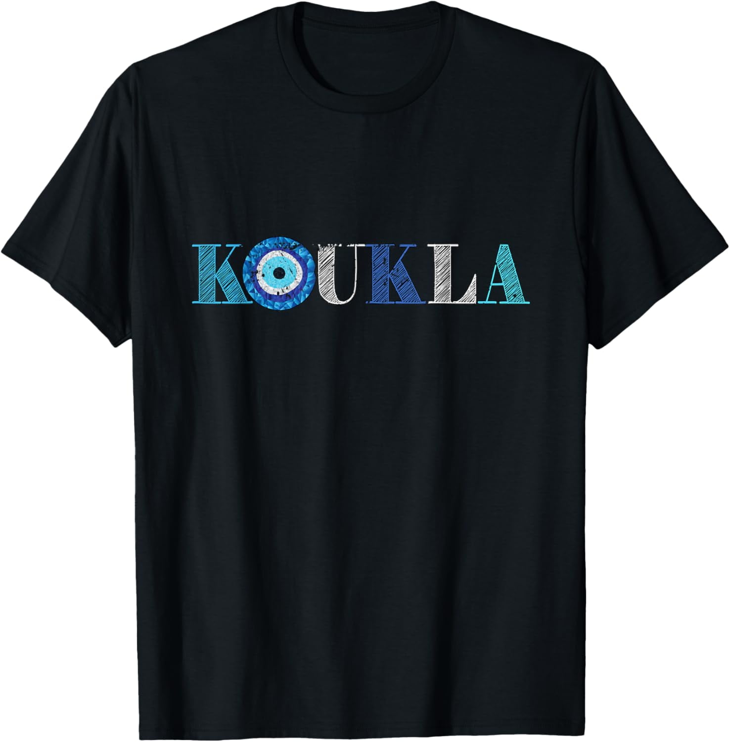 t-shirt Koukla Greek Greece T-Shirt mens t shirt，black，women，funny ...