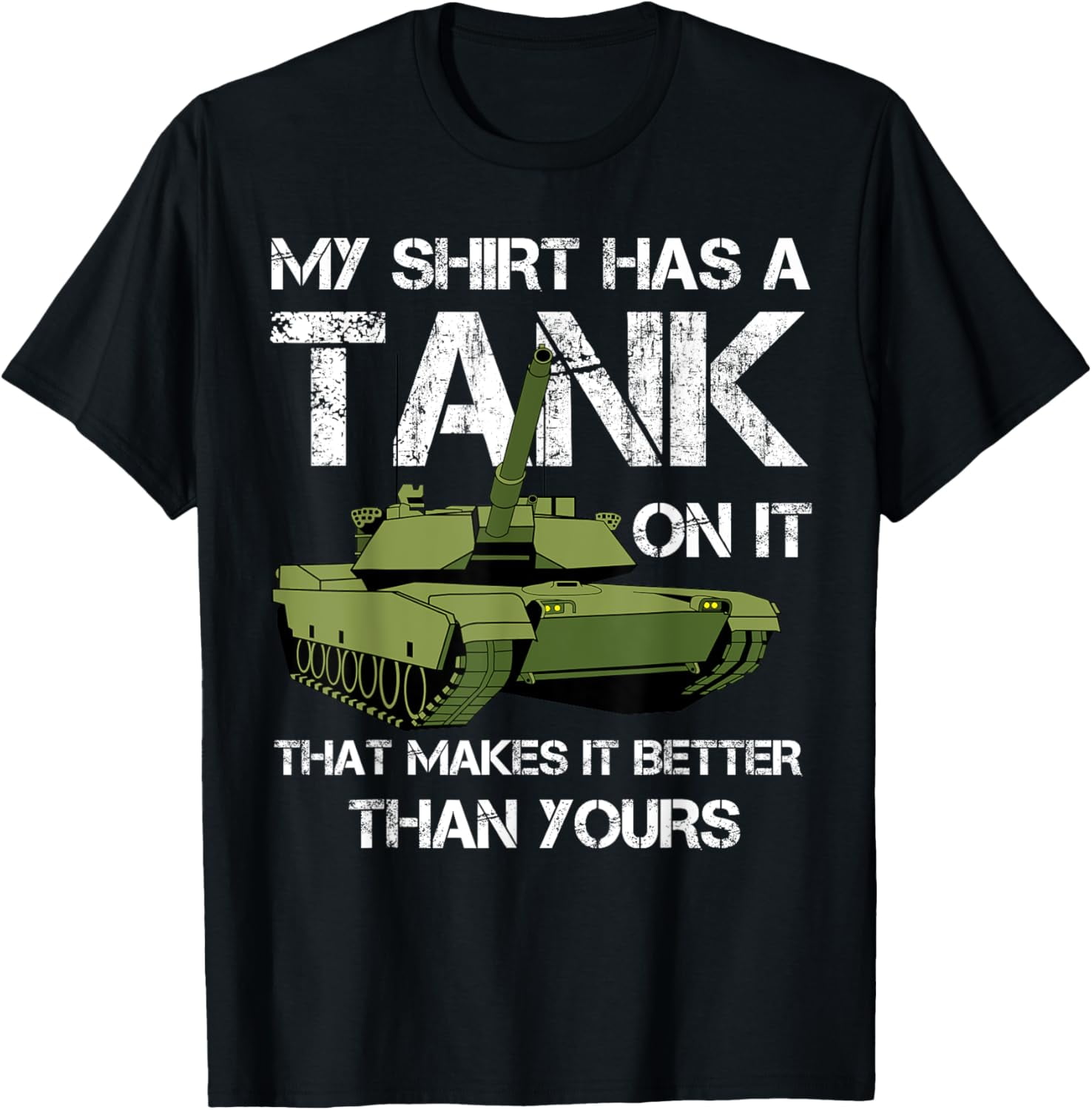 t-shirt M1 Abrams Tank American Tanker Funny Military Tank T-Shirt mens ...