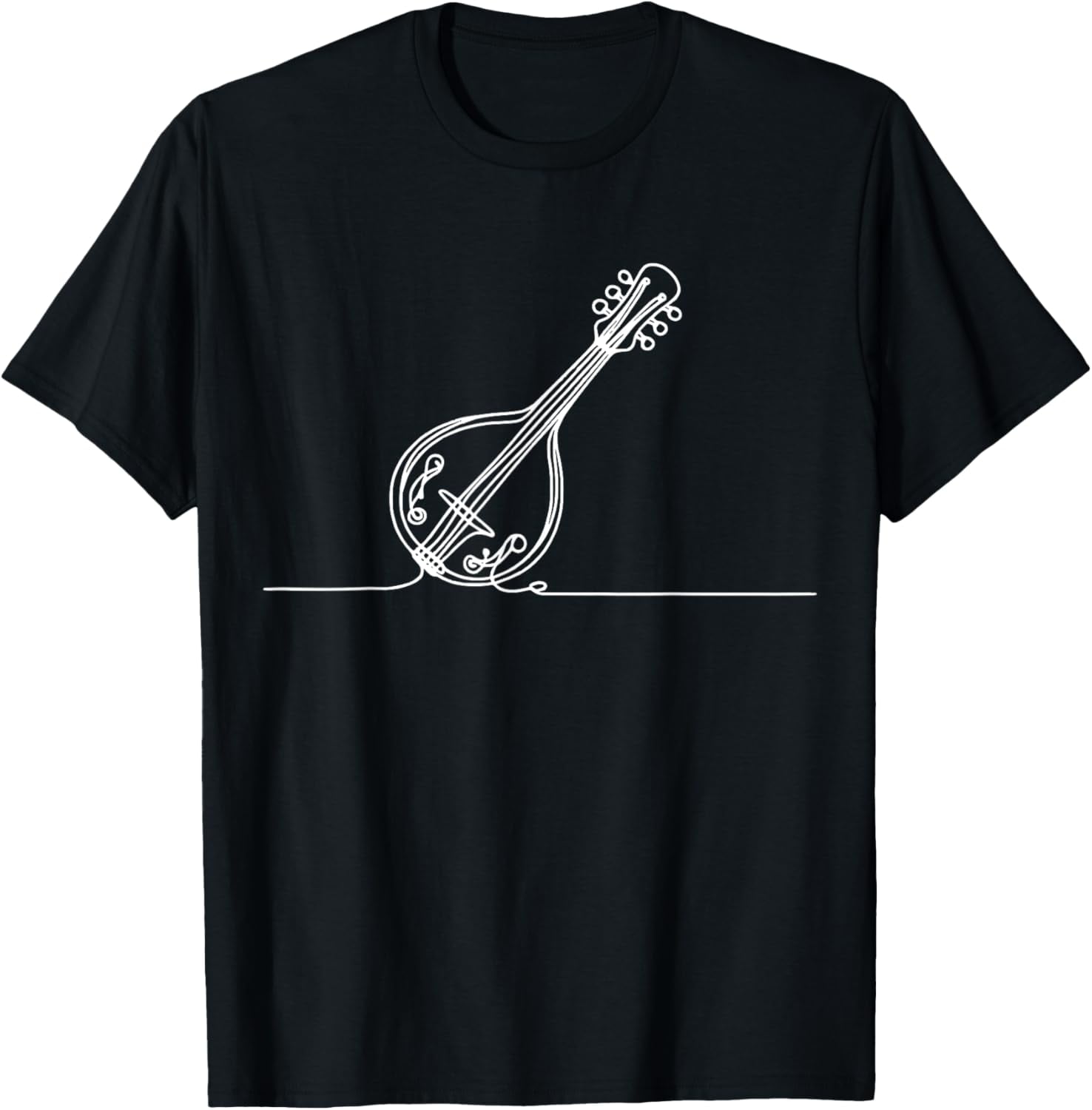 t-shirt Mandolins Line Art For Musicians Mandolin T-Shirt mens t shirt ...