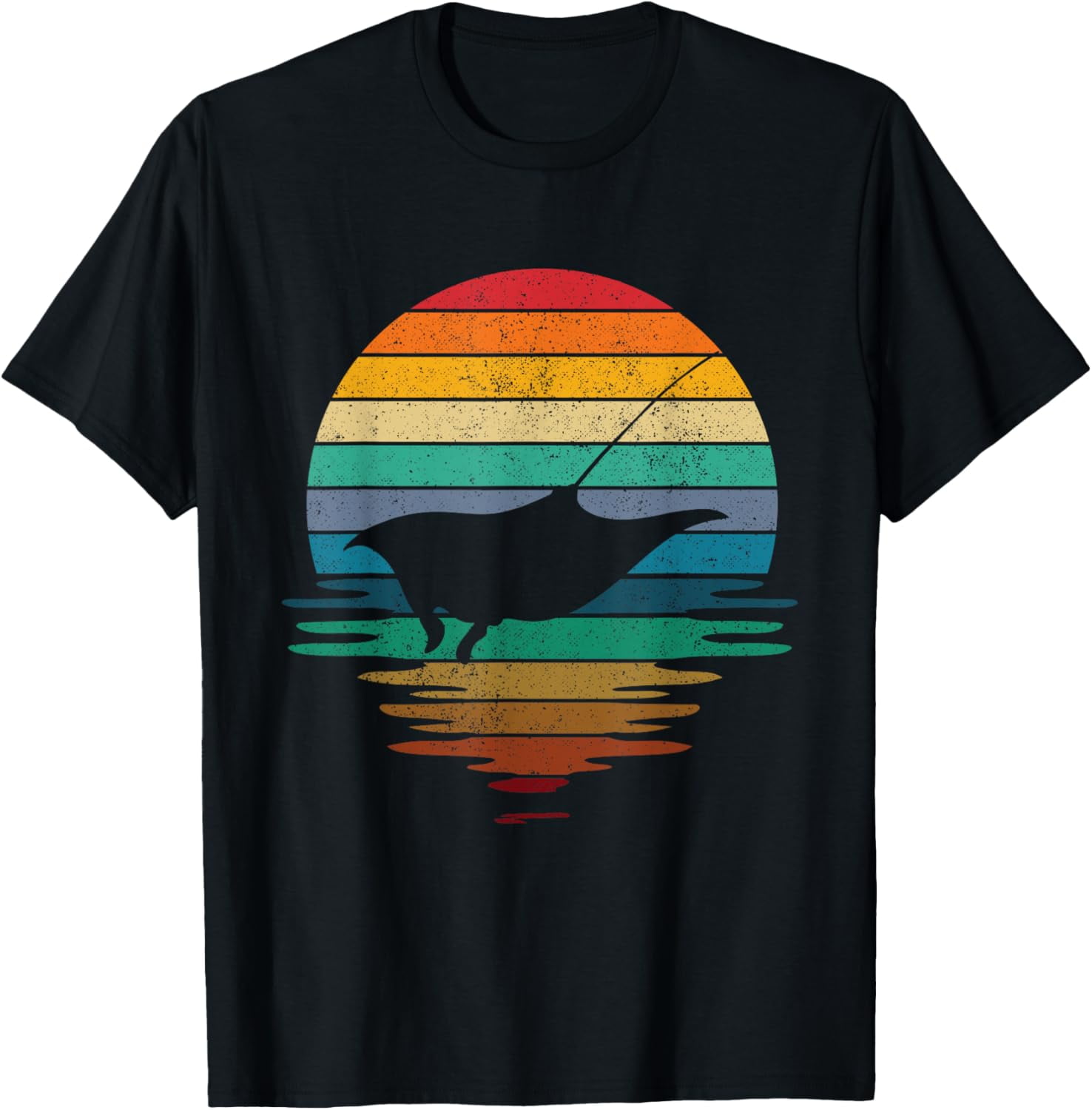 t-shirt Manta Ray Diving Manta Rays Silhouette T-Shirt - Walmart.com