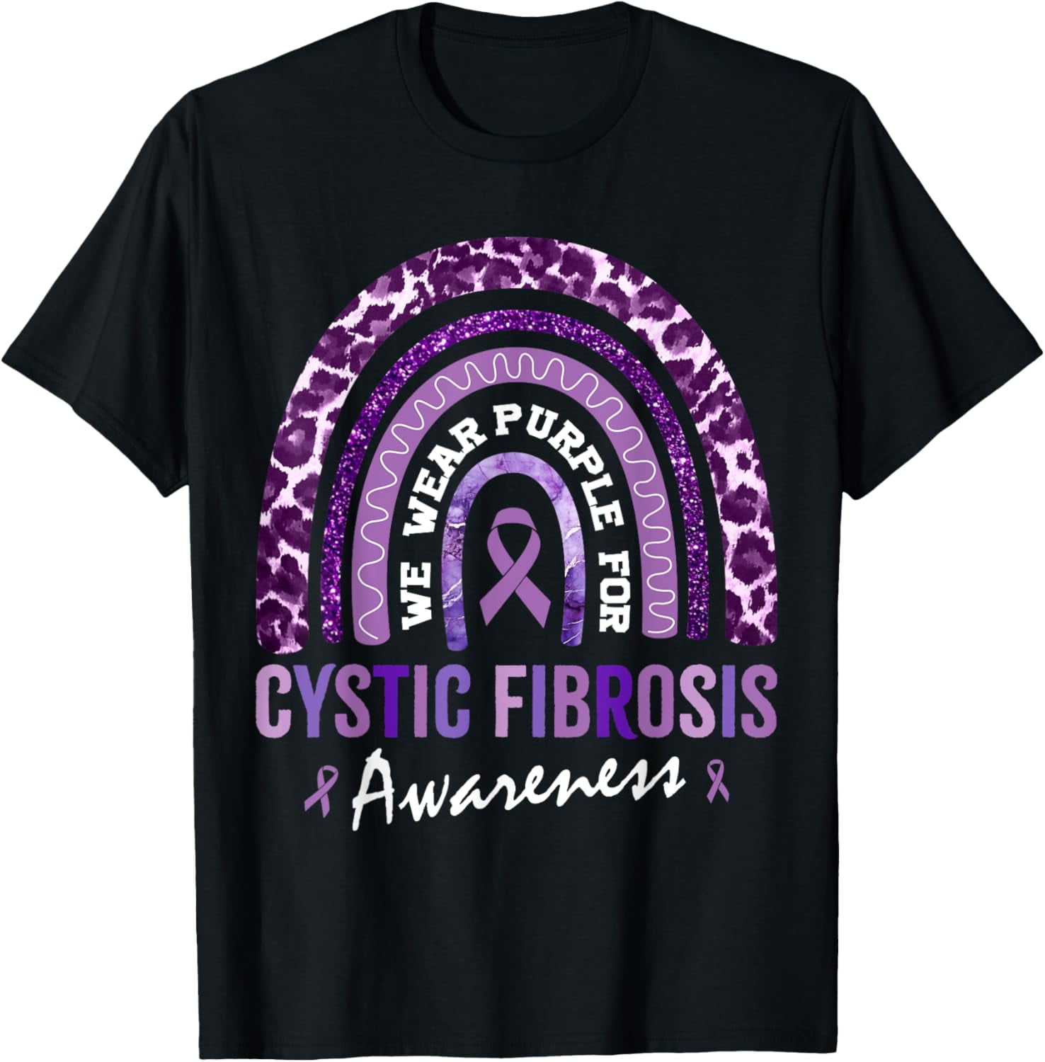 t-shirt In May We Wear Purple for Cystic Fibrosis Awareness T-Shirt mens，black，women，funny ...
