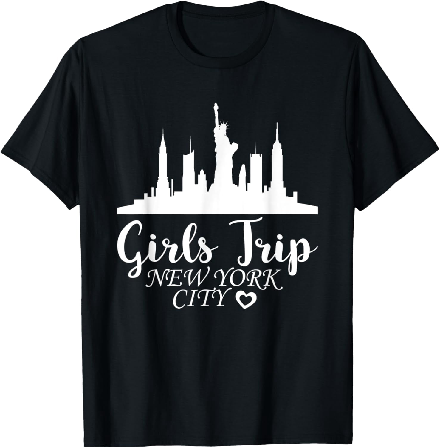 t-shirt NYC New York City Skylines statue of liberty Buildings T-Shirt ...