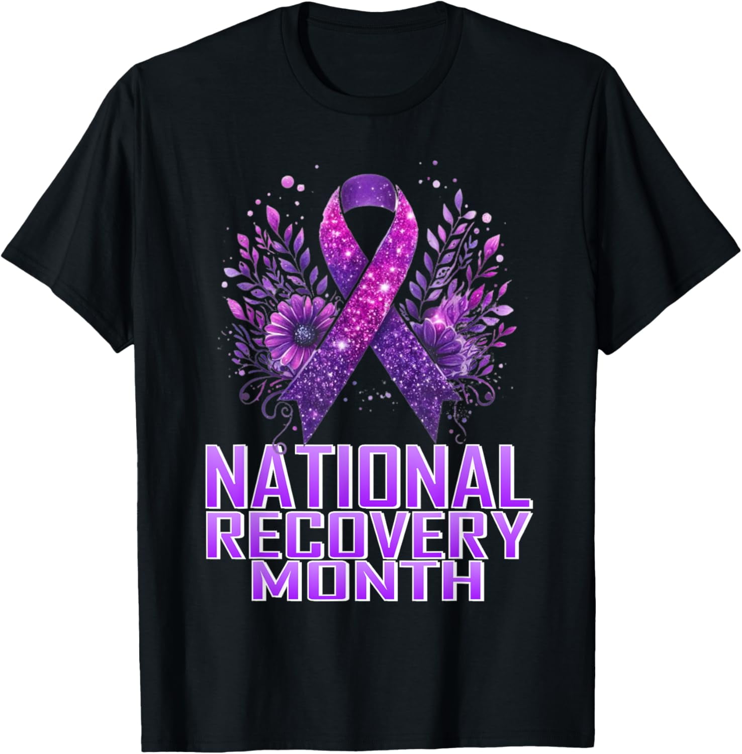 t-shirt National Recovery month Warrior Addiction Recovery Awareness T ...