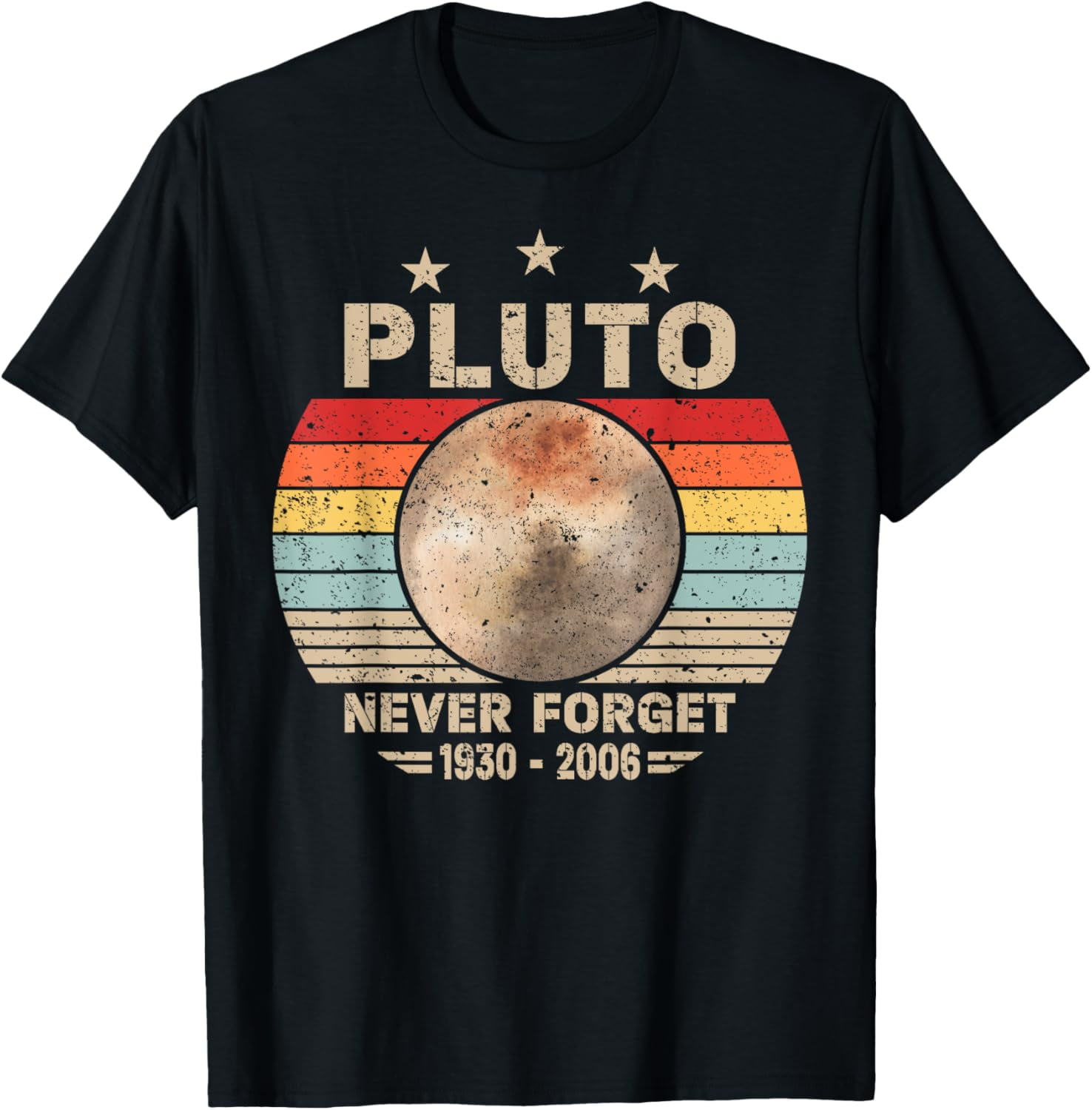 t-shirt Never Forget Pluto Retro Nerdy Astronomy Space Science T-Shirt. - Walmart.com