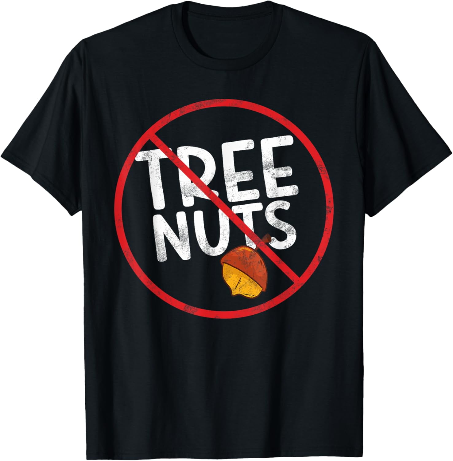t-shirt No Tree Nuts Allergy Awareness Warning Allergic T-Shirt mens ...