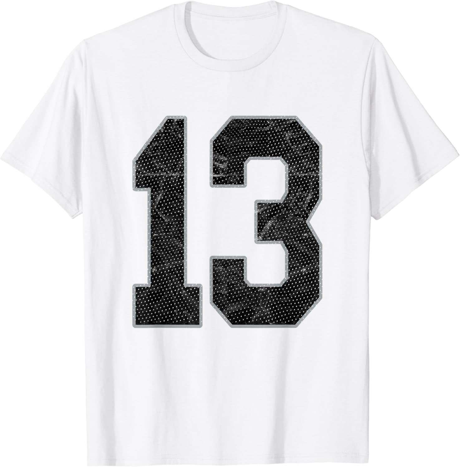 t-shirt Number 13 Numbered Uniform Sports Team Jersey 13th Birthday T ...