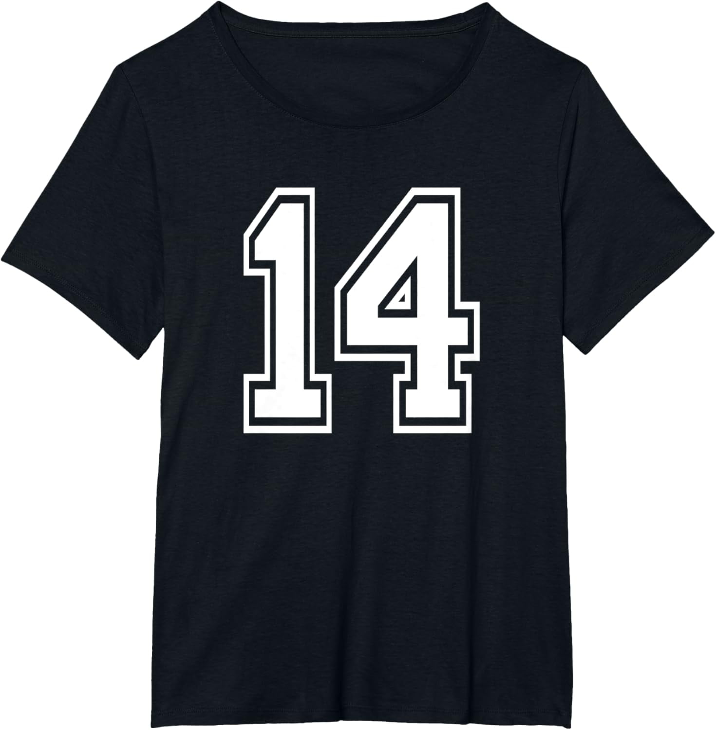 t-shirt Number 14 Numbered Uniform Sports Jersey Team 14th Birthday t-shirt mens t shirt，black ...