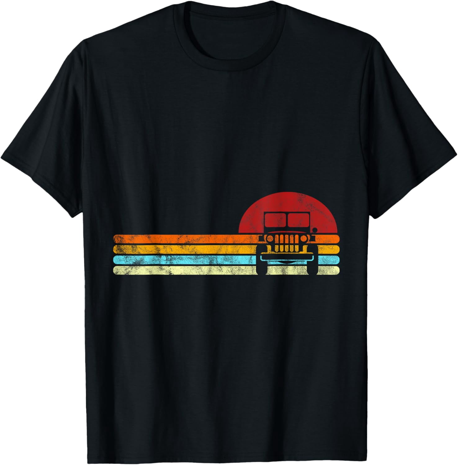 t-shirt Off Road 4X4 Vintage Retro 70s Sunset Off Road Gift T-Shirt ...