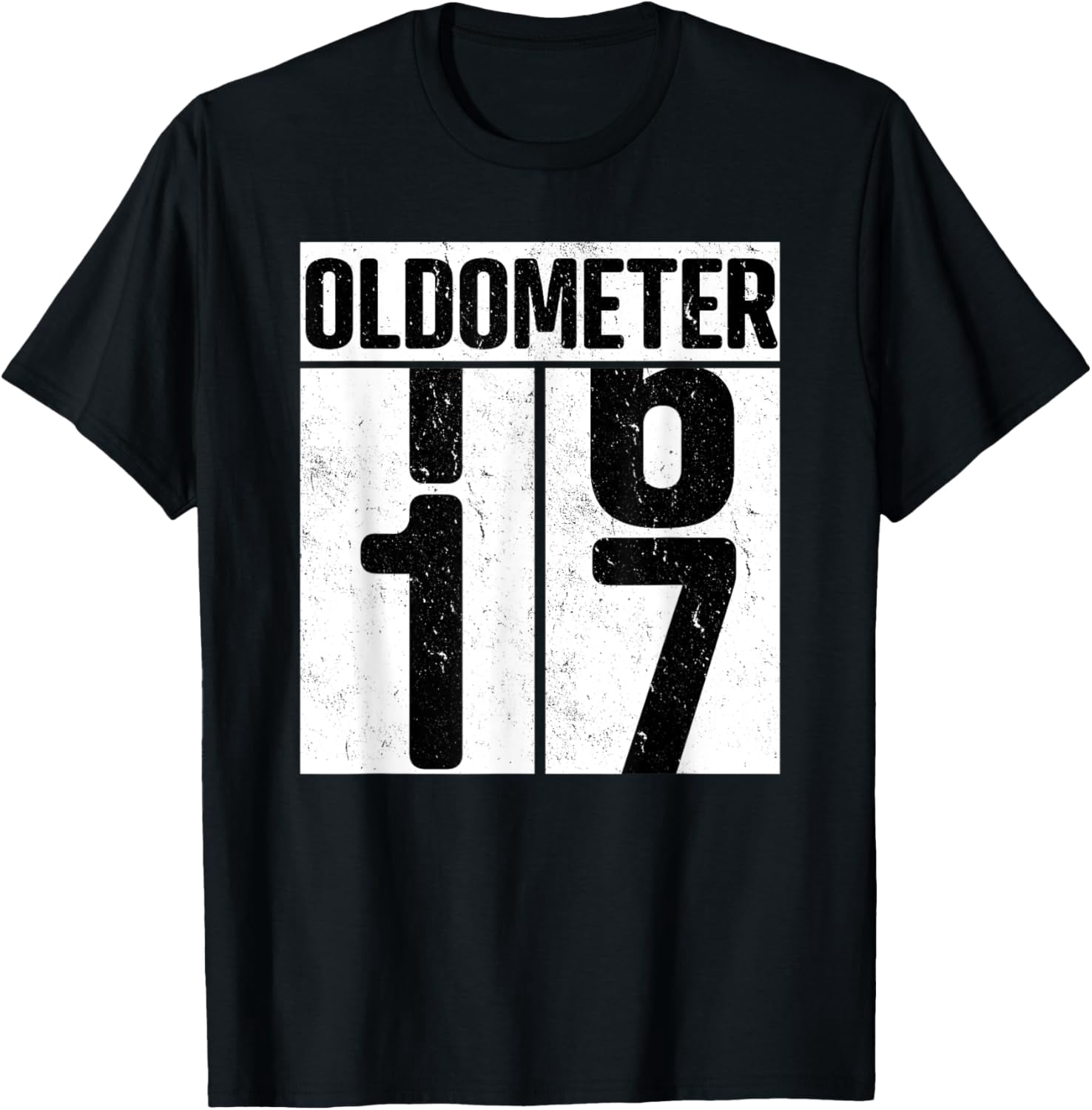 t-shirt Oldometer 17 - 17th Birthday Oldometer T-Shirt mens，black，women ...