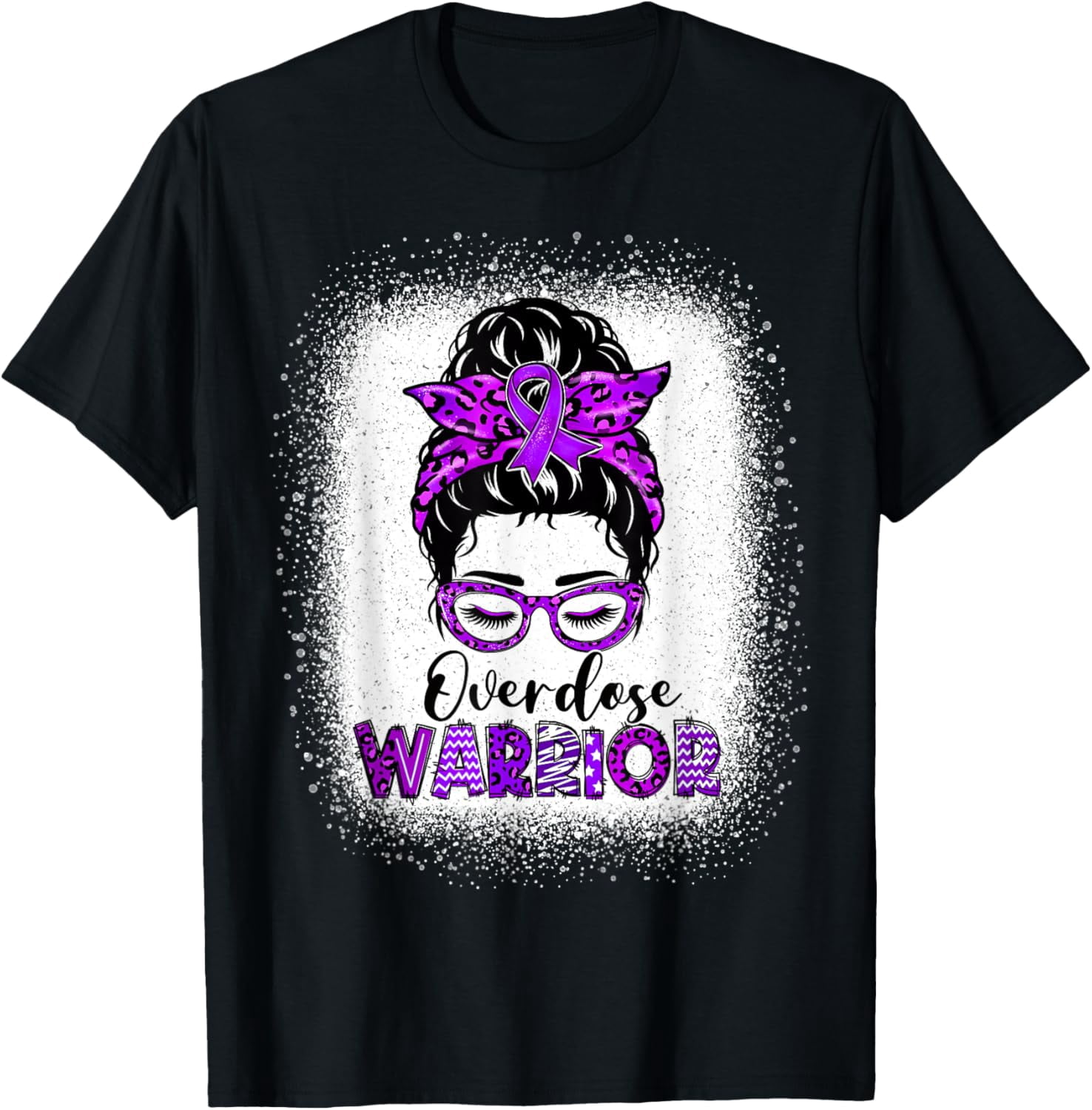 t-shirt Overdose Warrior Awareness Purple Drug Addiction Recovery T ...