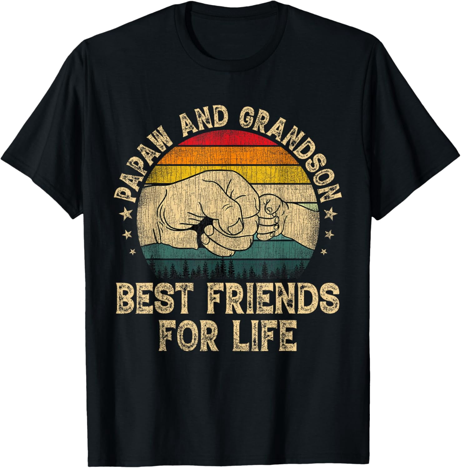 t-shirt Papaw And Grandson Best Friends For Life Father's Day T-Shirt ...
