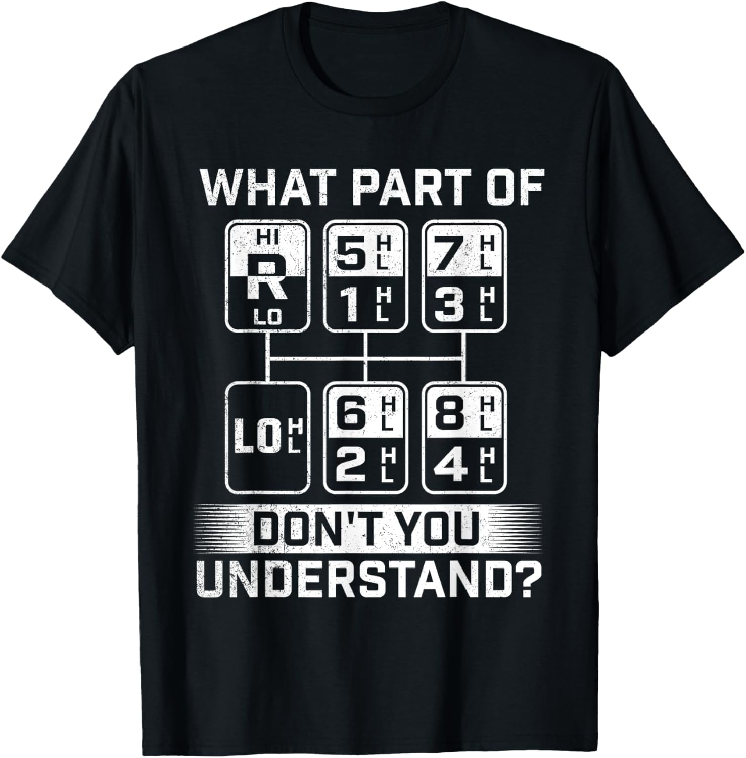 t-shirt What Part Don't You Understand - Trucker Semi Truck Driver T ...