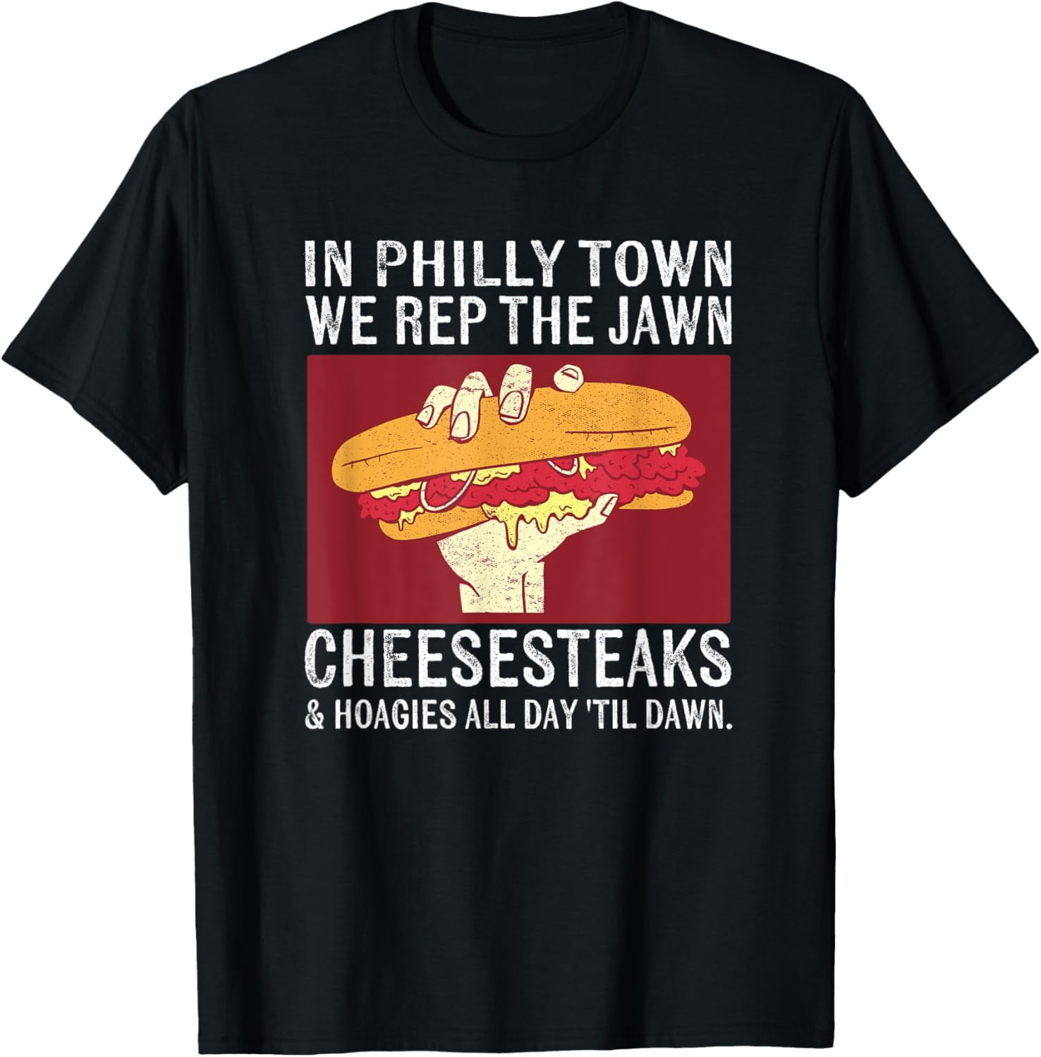 t-shirt Philly Cheesesteak Hoagies Philadelphia Sandwich T-Shirt mens ...