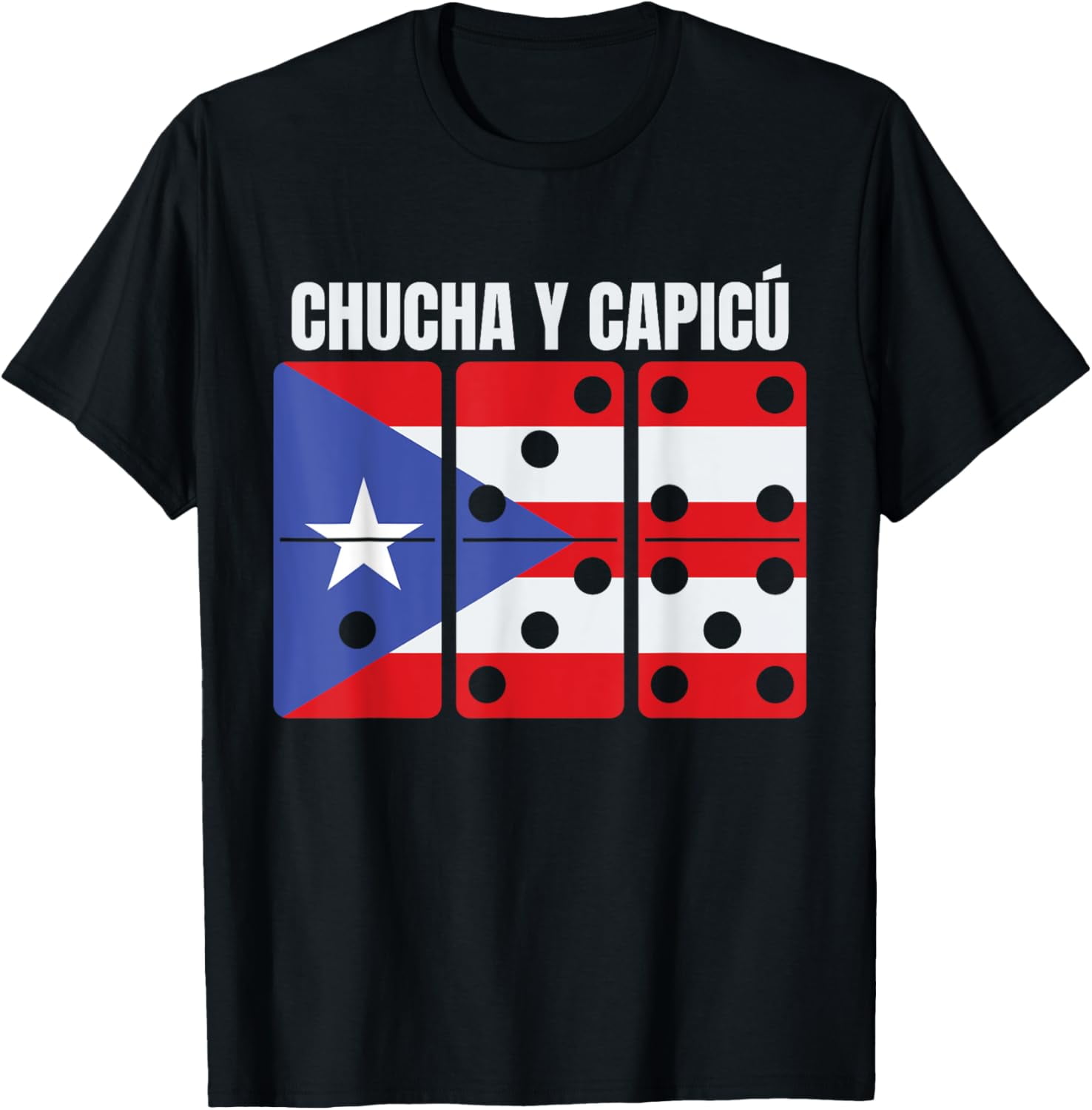Puerto Rican Domino, Chucha Capicú, Dominoes Puerto Rico T-Shirt ...