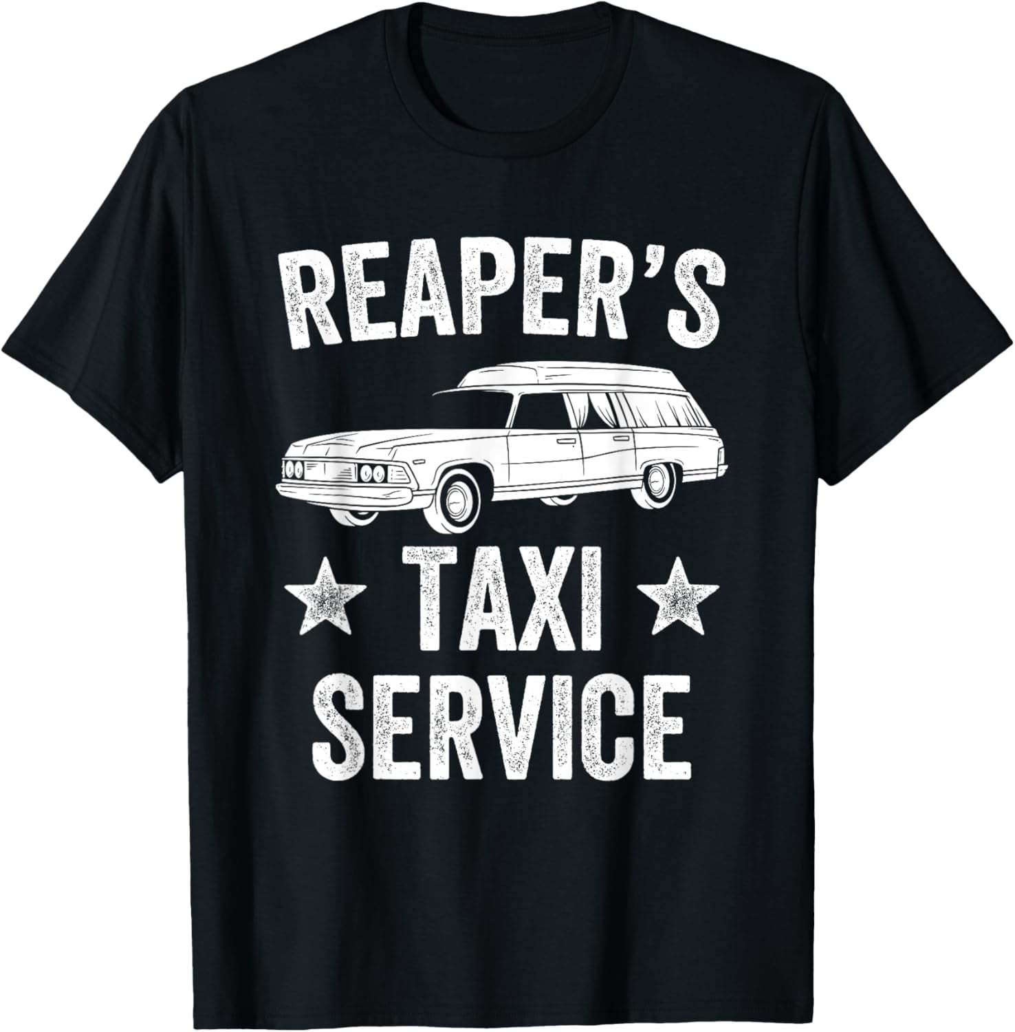 t-shirt Reaper's Taxi Driver Hearse Funny Funeral Director T-Shirt ...
